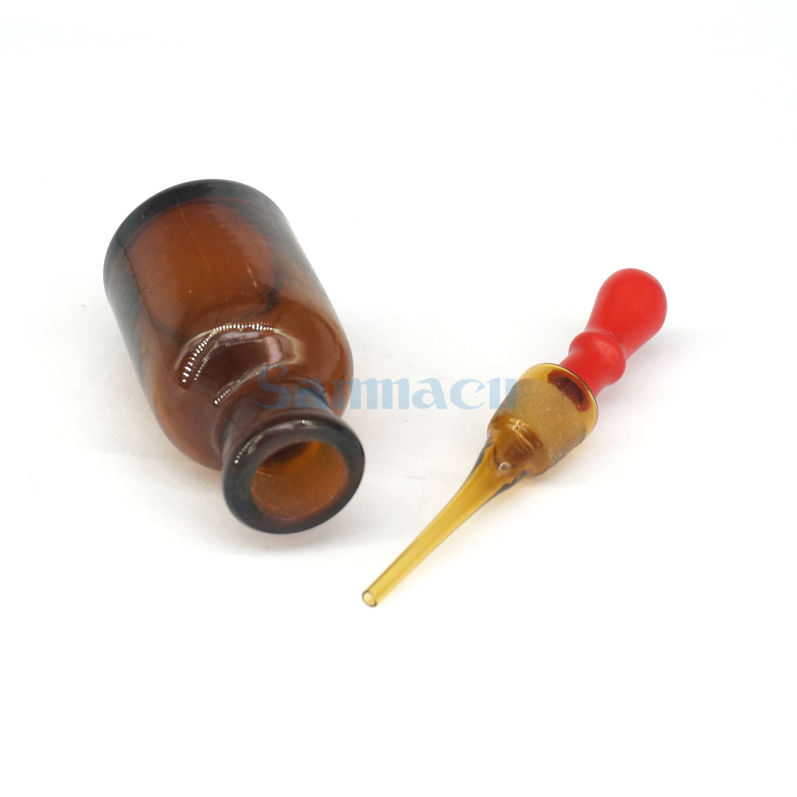 30/60/125ML Brown Glass Dropping Bottle Pipette With Ground Stopper and ...
