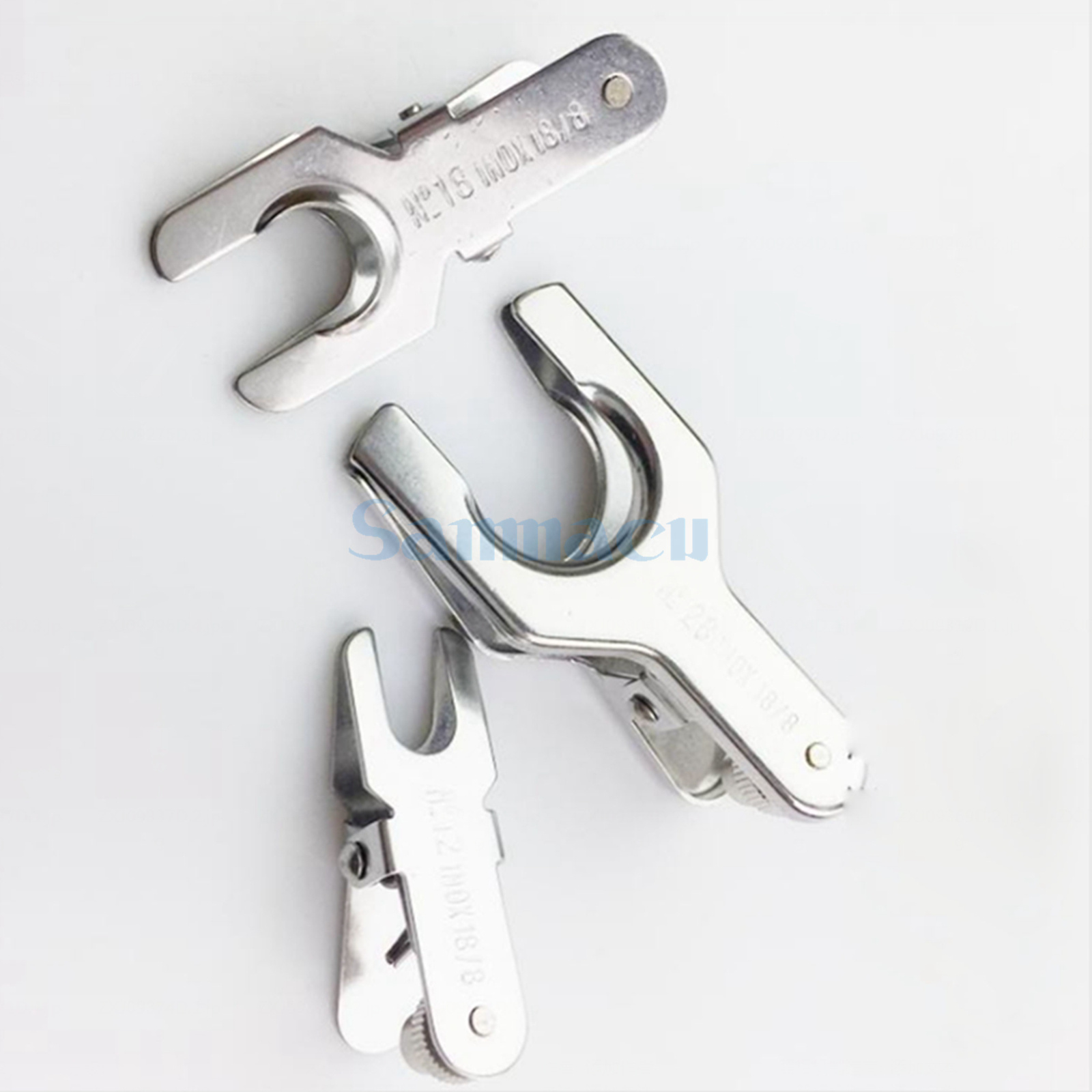 #12 #29 #35 #40 Joint Stainless Steel Lab Clamp Pinch Clip Glass Ball ...