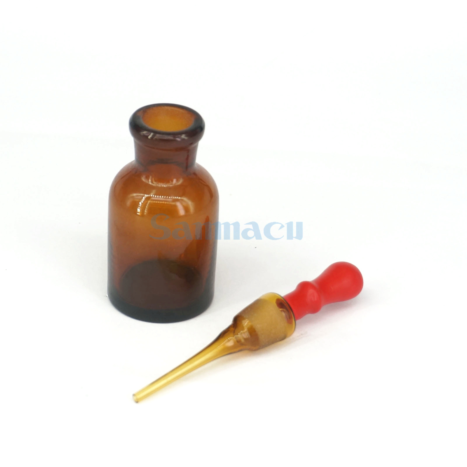 30/60/125ML Brown Glass Dropping Bottle Pipette With Ground Stopper and ...