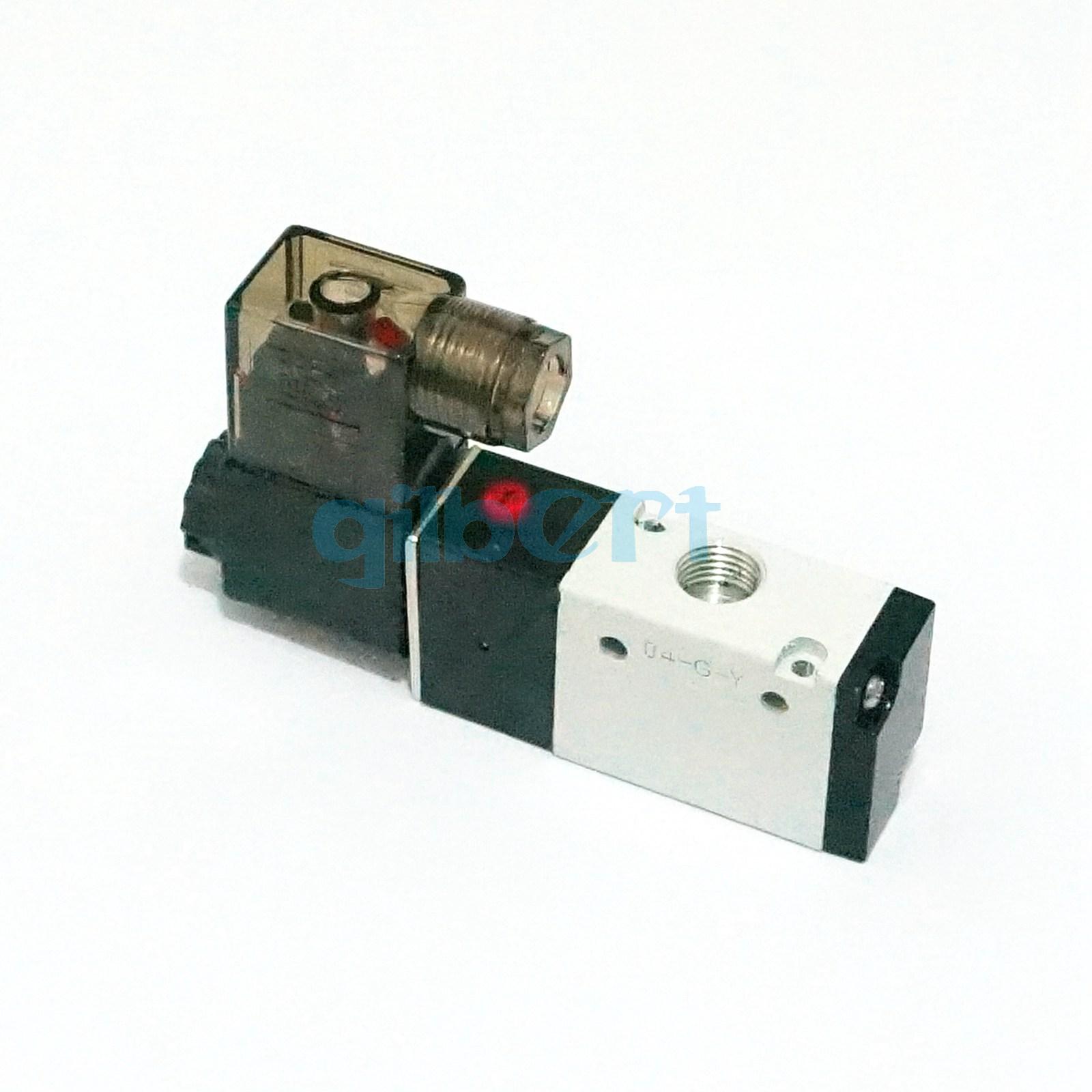 3V210-08 3 Way 2 Position 1/4"BSP Pneumatic Solenoid Valve Aluminum Body | eBay