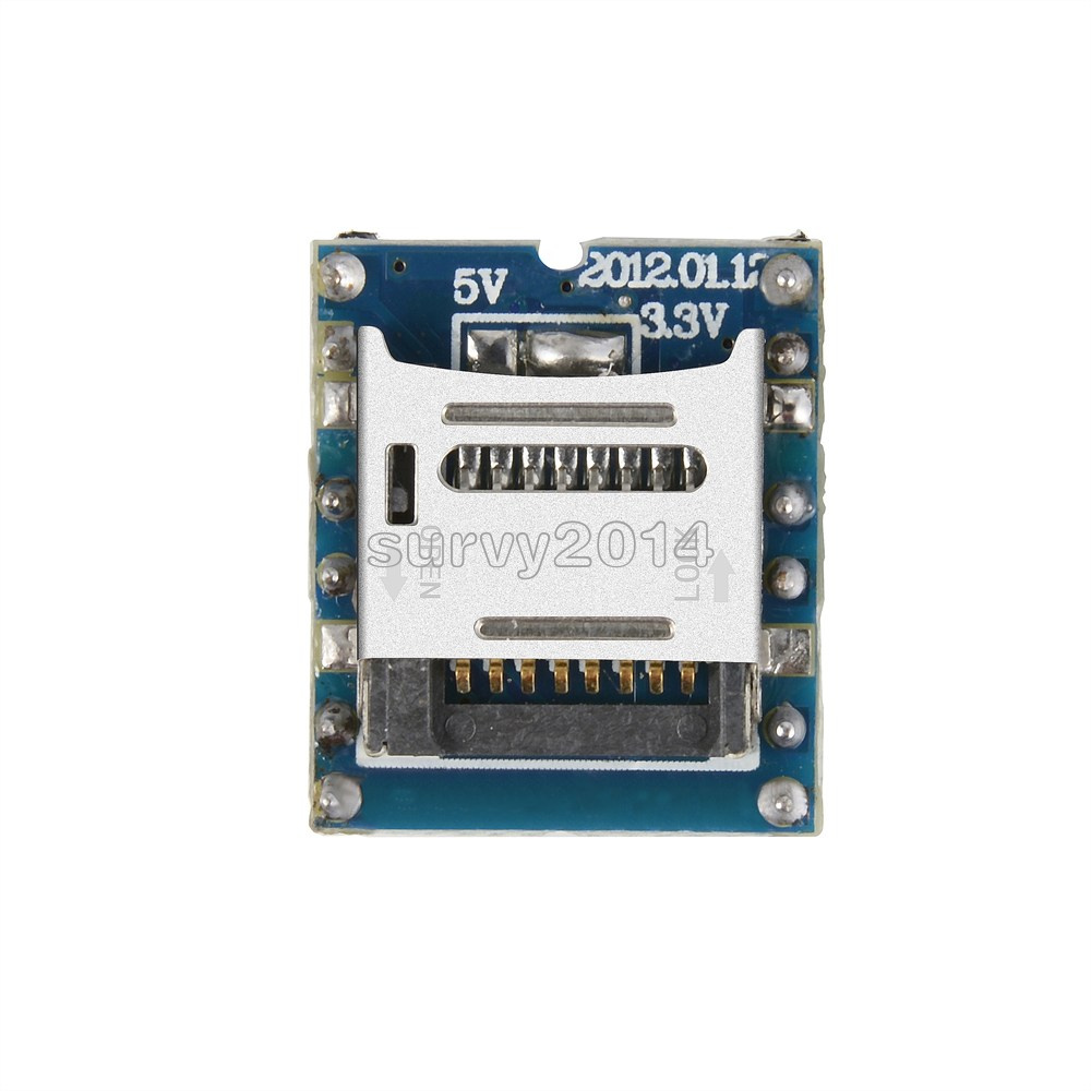 U-disk audio player TF SD card voice module MP3 Sound WTV020-SD-16P ...