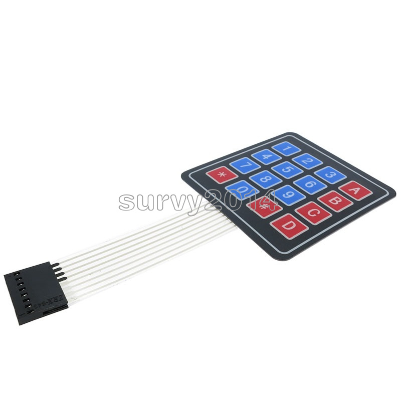 4 x 4 Matrix Array 16 Key Membrane Switch Keypad Keyboard for Arduino/AVR/PI C | eBay