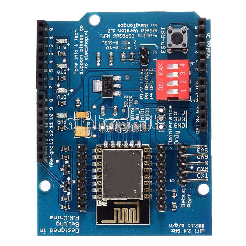 Esp8266 Esp 12e Uart Wifi Wireless Shield Development Board Per Arduino Uno R3 Ebay