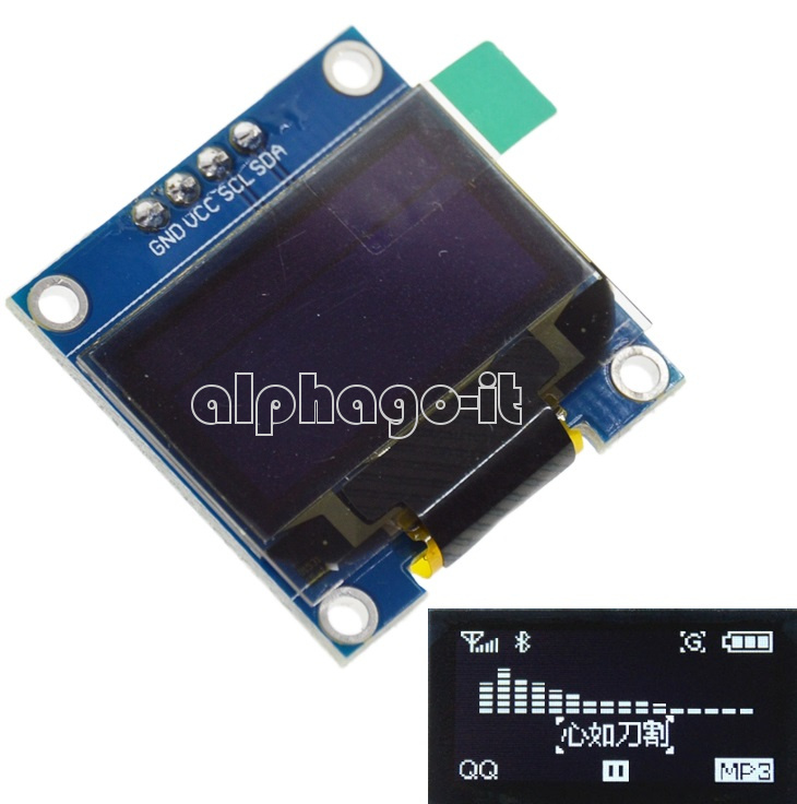 Prodotti optoelettronici 128 x 64 I2C SSD1306 LCD scheda GND VCC SCL ...