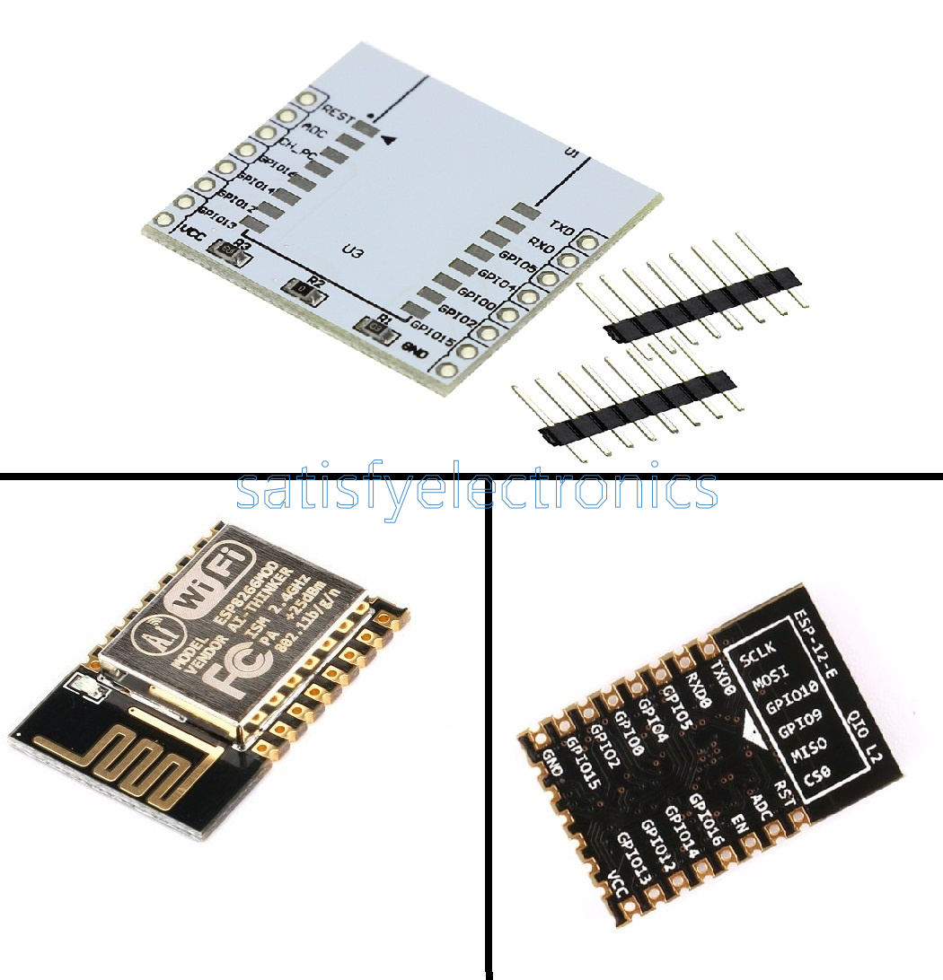 ESP-12E ESP8266 e Serial Port WIFI Module with IO Adapter Plate ...