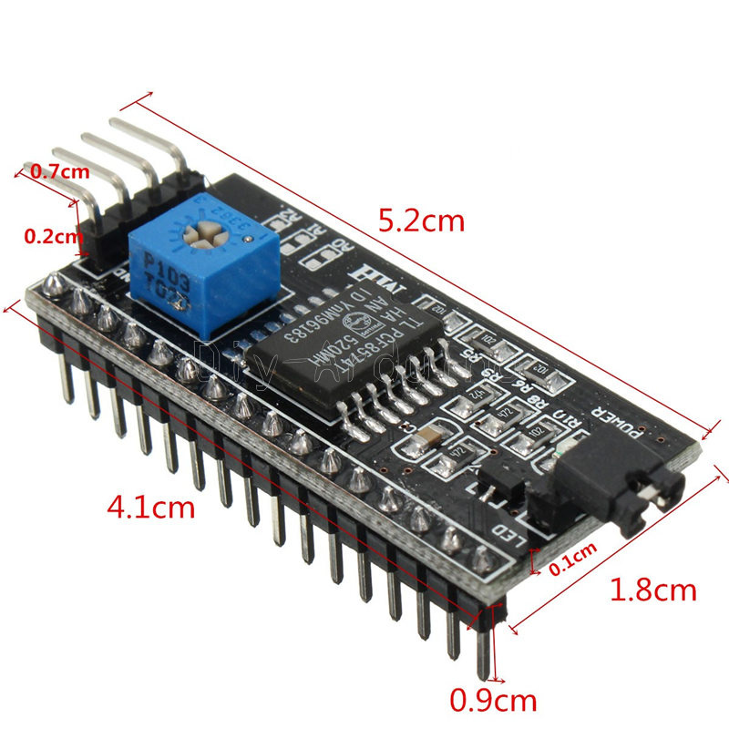 2PCS Arduino 1602LCD Display IIC/I2C/TWI/SP I Serial Interface Board ... 2PCS Arduino 1602LCD Display IIC/I2C/TWI/SP I Serial Interface Board ...