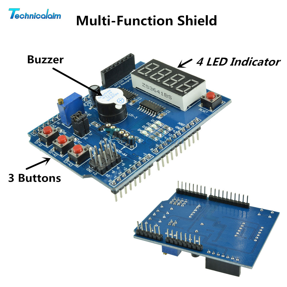 Funduino Multi-Function Shield For Arduino UNO LENARDO MAGE2560 Mega | eBay