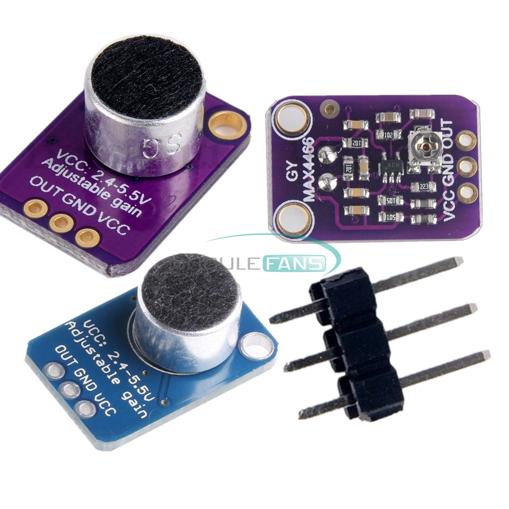 GY-MAX4466 Electret Microphone Amplifier with Adjustable Gain for ...