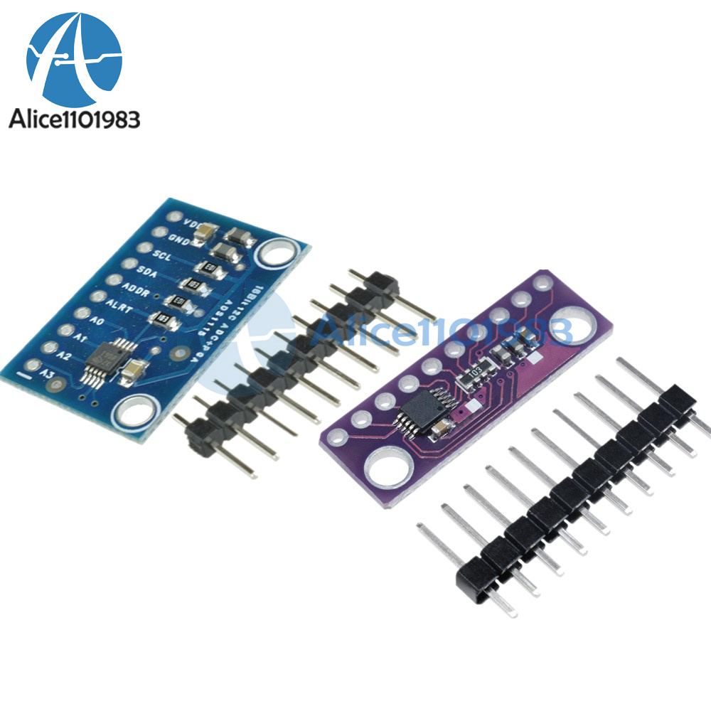 ADS1115 16 Bit 4 Channel I2C ADC Module with Pro Gain Amplifier for ...