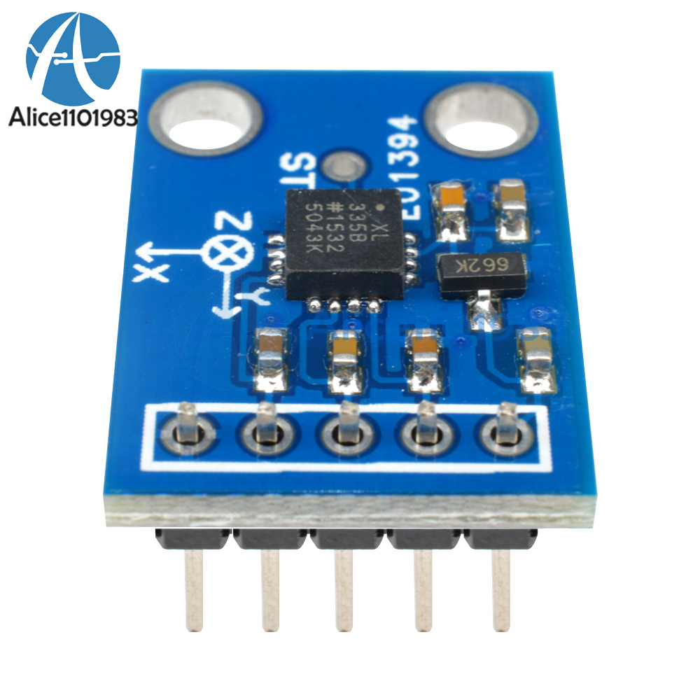 3 Axis Adxl335 Analog Output Accelerometer Module Angular Transducer For Arduino Ebay