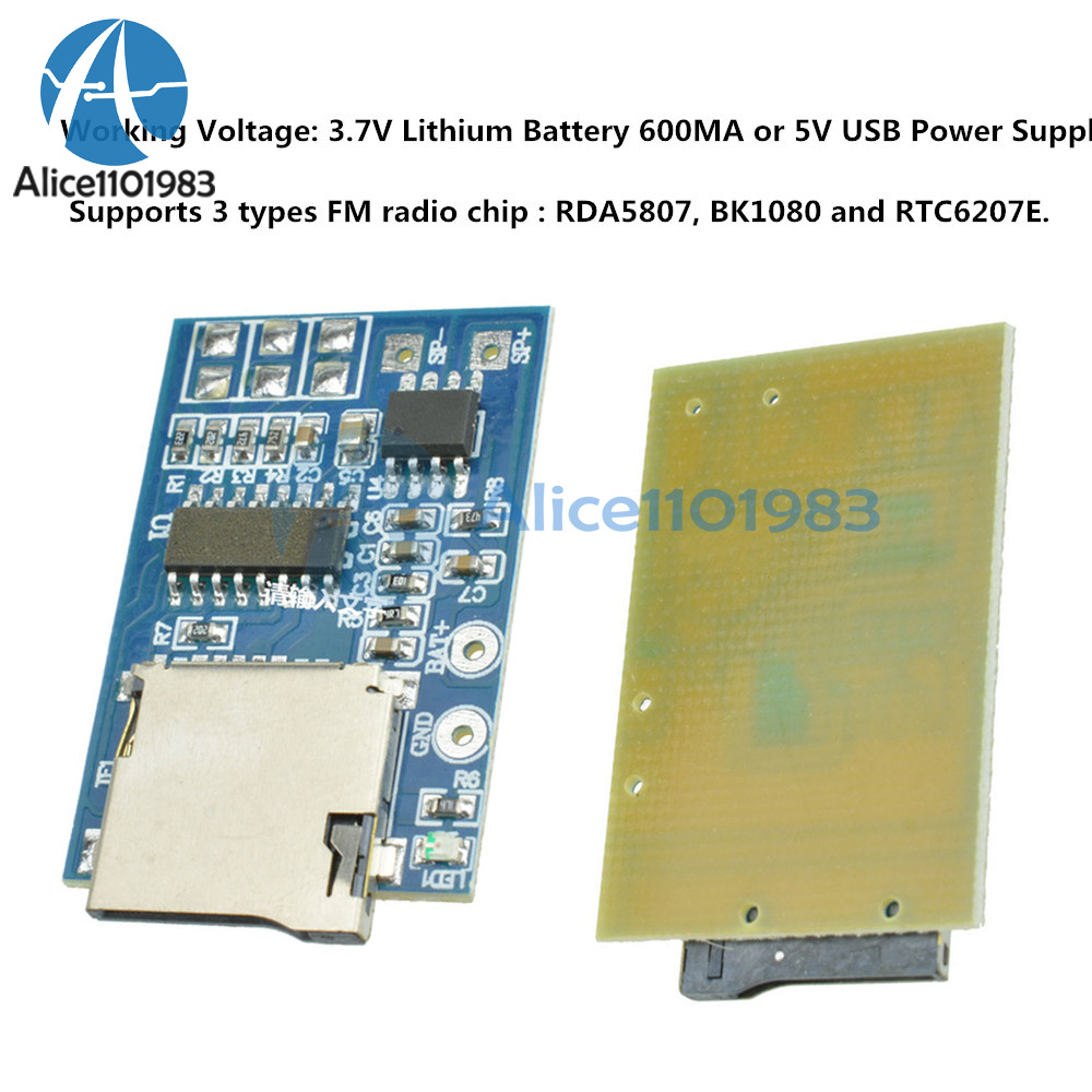 2PCS GPD2846A TF Card MP3 Decoder Board 2W Amplifier Module For Arduino ...