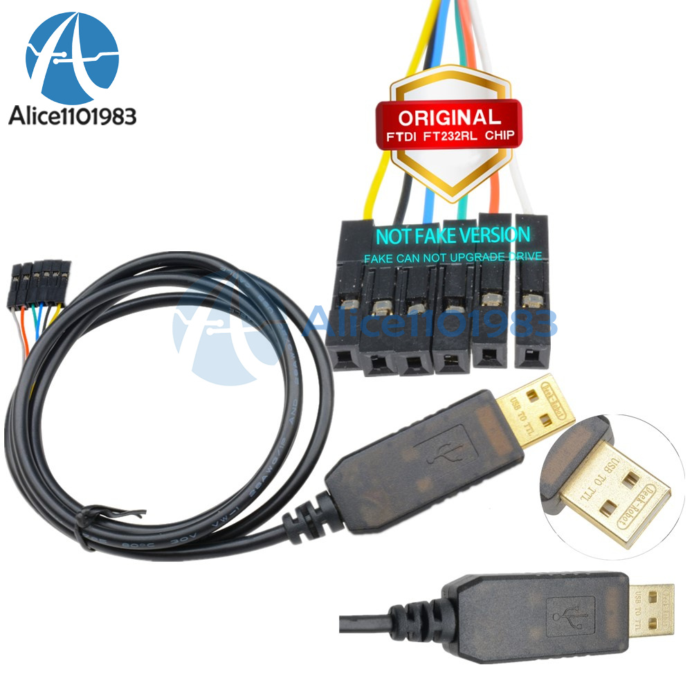 Original 6Pin FTDI FT232RL Serial adapter Module USB TO TTL RS232 Arduino Cable | eBay