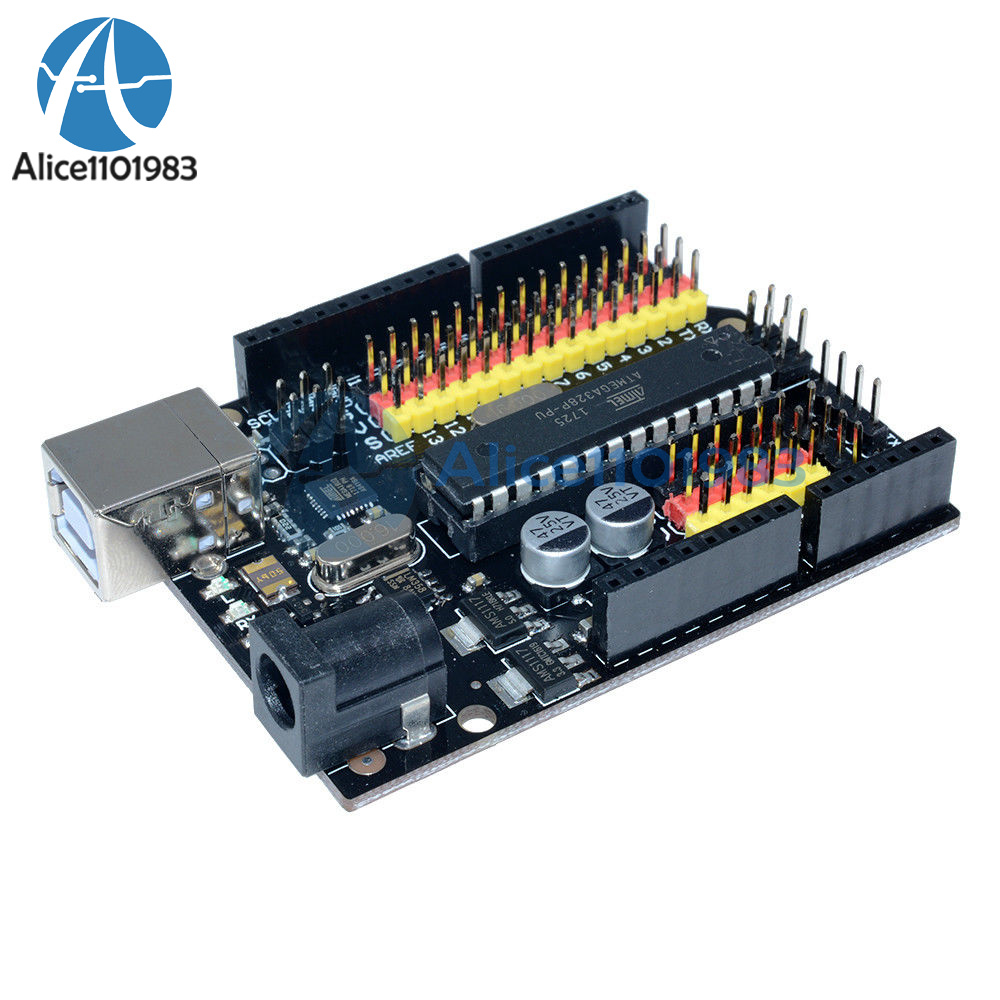 Arduino Compatible Uno R3 Plus Sensor I O Shield Atmega328p 16u2
