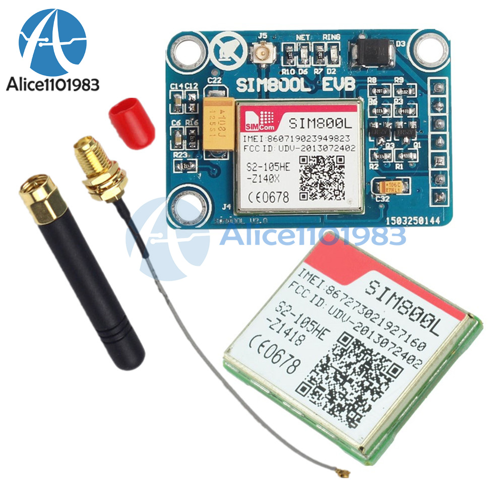 SIM800L Wireless GPRS GSM TTL Port LGA Chip Quad-Band IPEX Connector ...