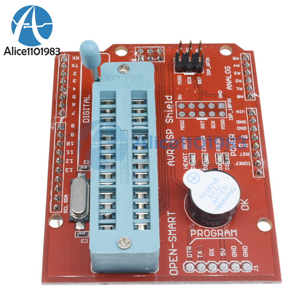 Avr Isp Shield Burning Burn Bootloader Programmer For Arduino Uno R3 Ebay