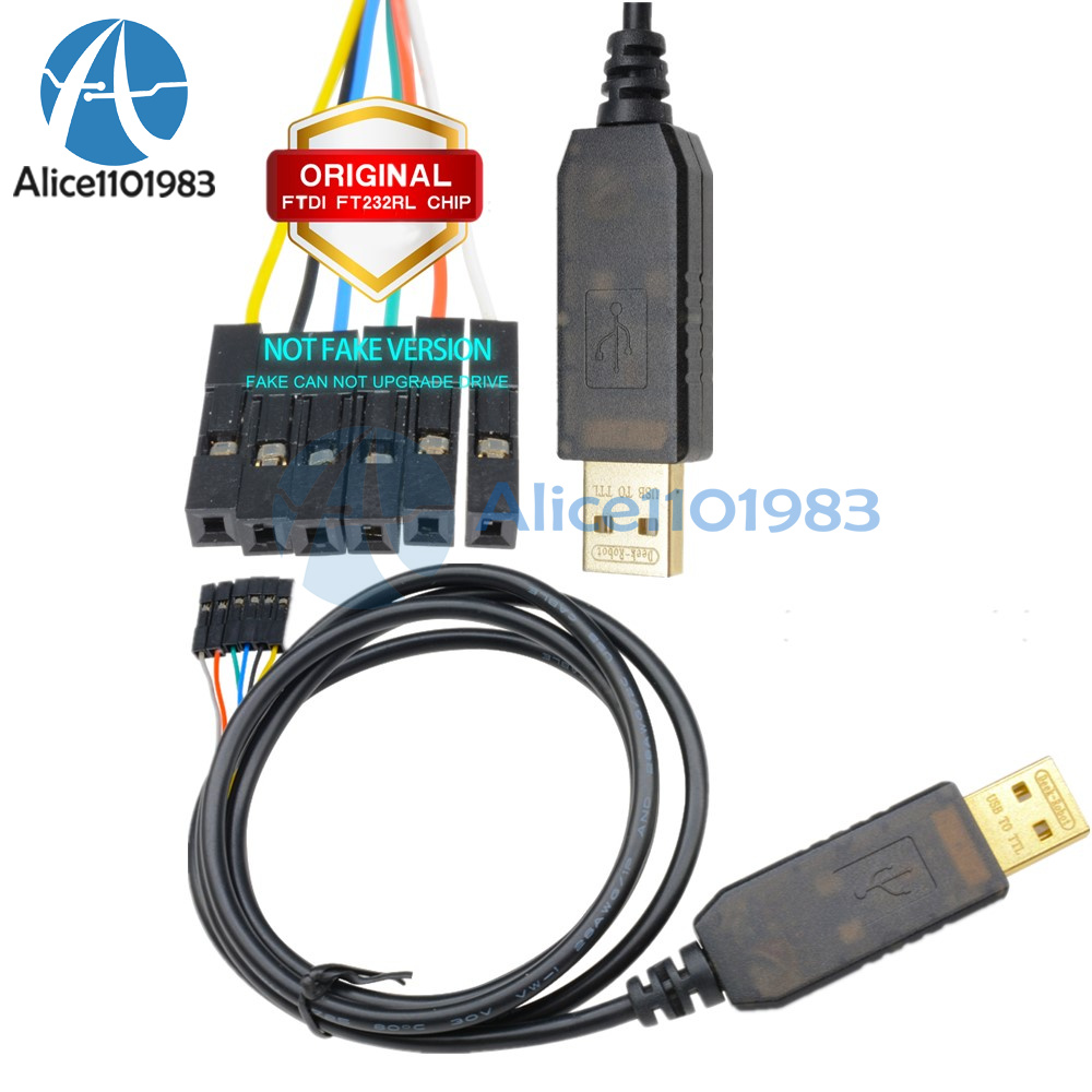 Original 6Pin FTDI FT232RL Serial adapter Module USB TO TTL RS232 Arduino Cable | eBay