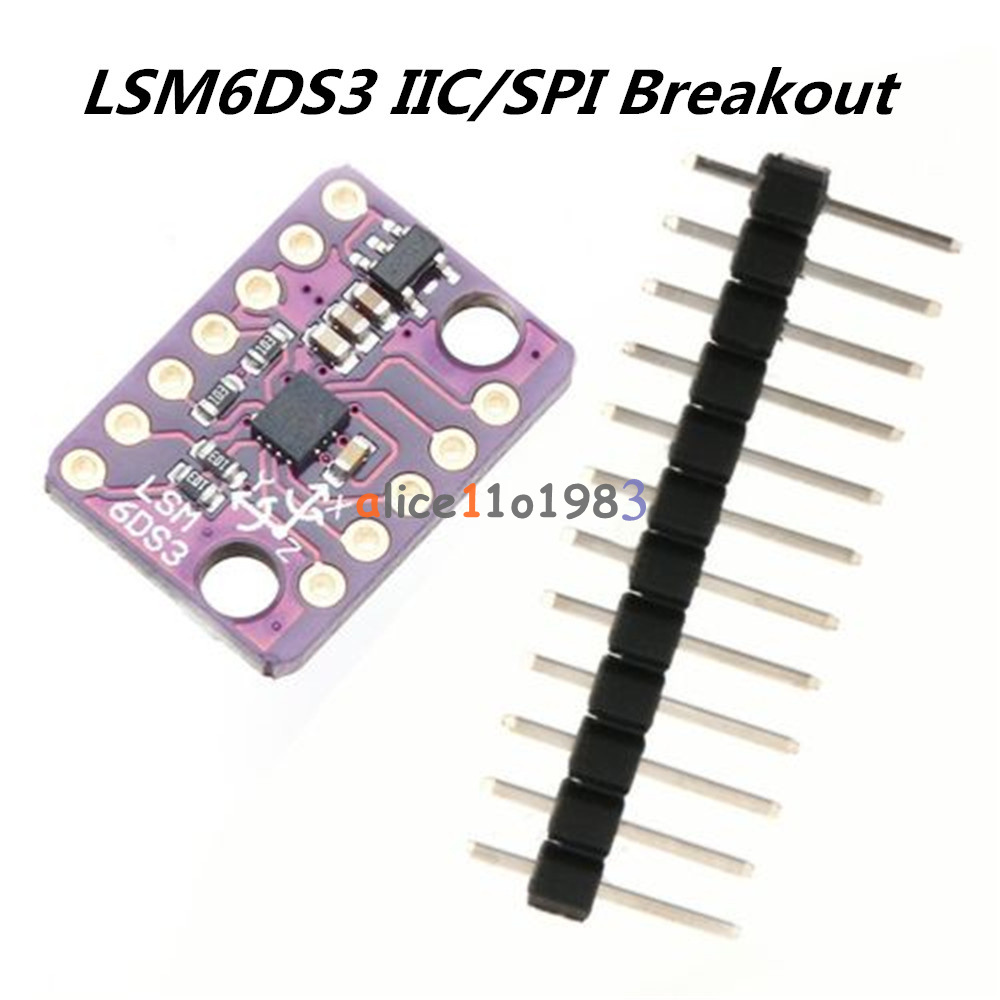 LSM6DS3 IIC/SPI 6 Degrees 3 Axis of Freedom Tilt Breakout transmission Module | eBay