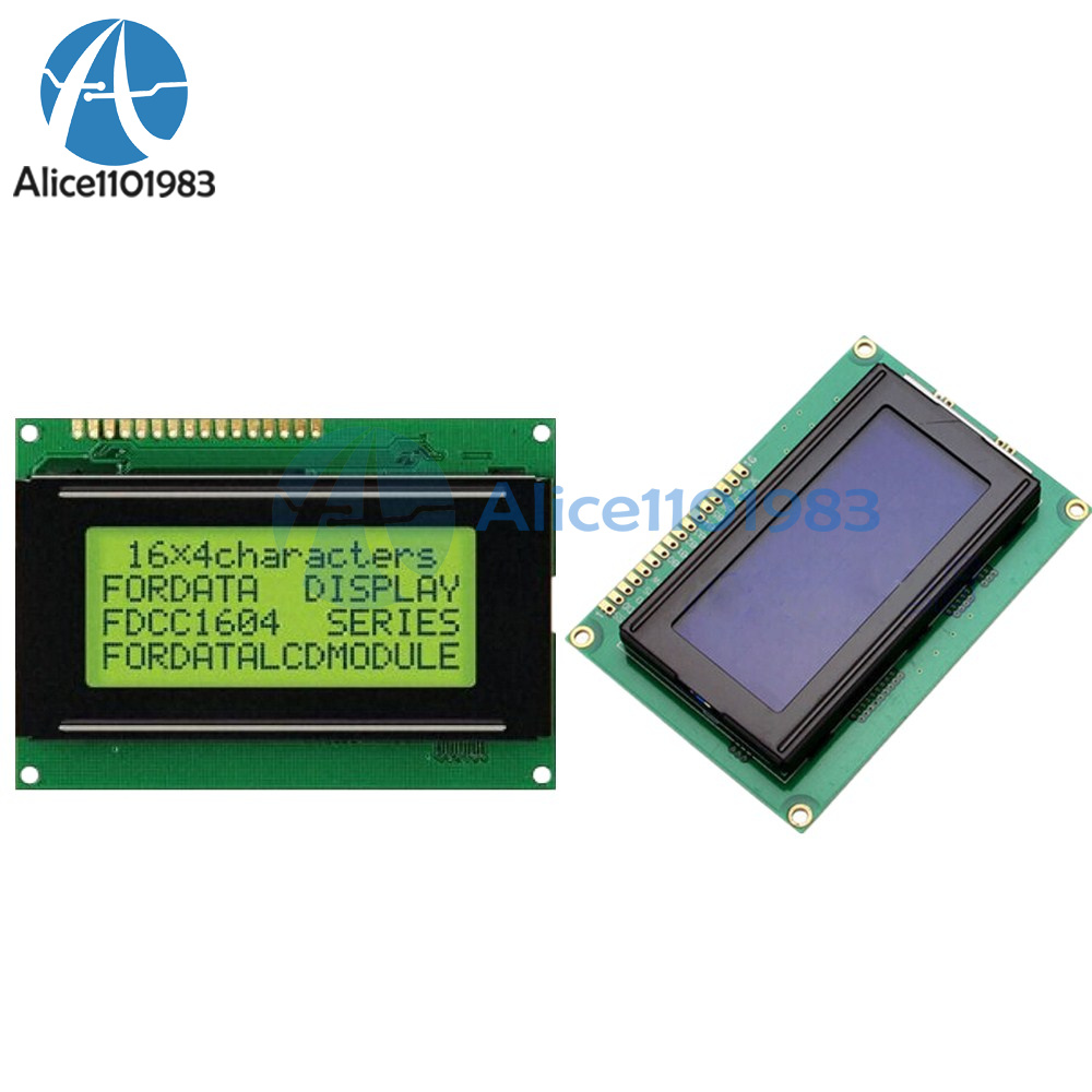 Lcd 16x4 1604 Character Yellow Blue Blacklight Display Module Lcm 5v