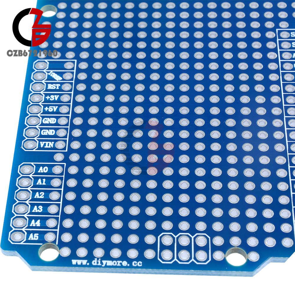 For Arduino UNO R3 Shield Board DIY FR-4 Fiber 2mm +2.54mm Pitch ...