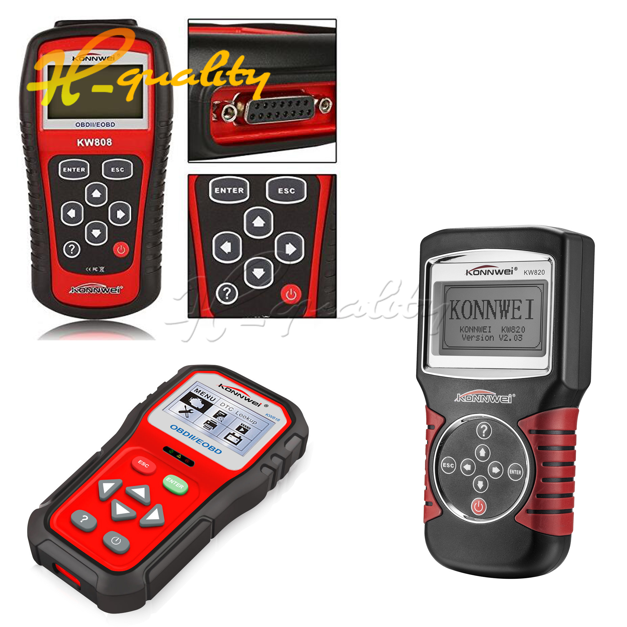 Pro Universal Car Code reader Vehicle OBD2 Car Diagnostic Scanner 818 ...