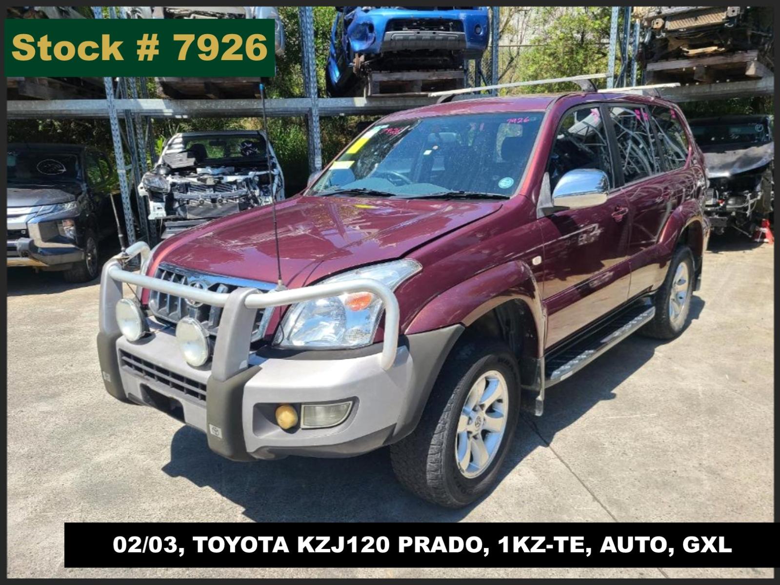 Right Rear Door Sliding Prado Toyota 2003