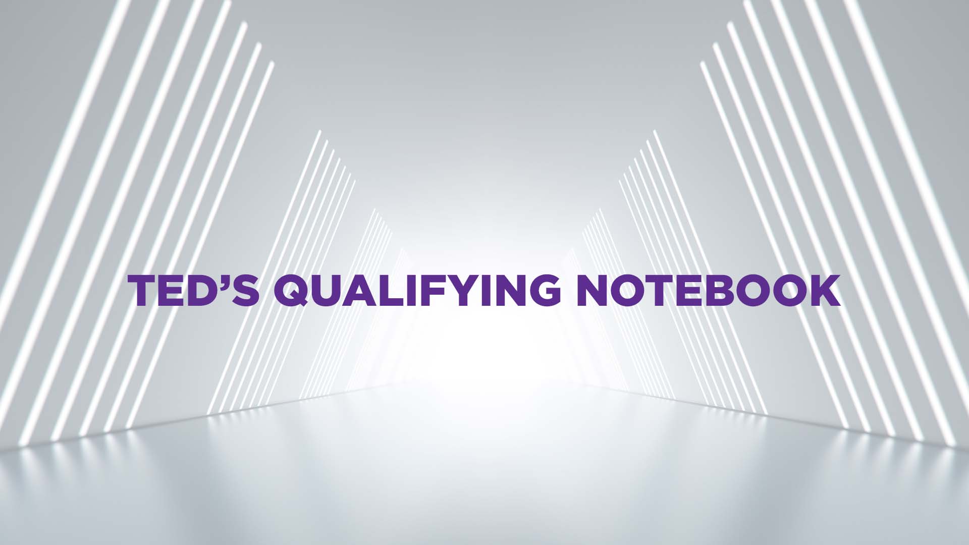 (L) Ted's Qualifying Notebook 2025 | Watch Live On TV