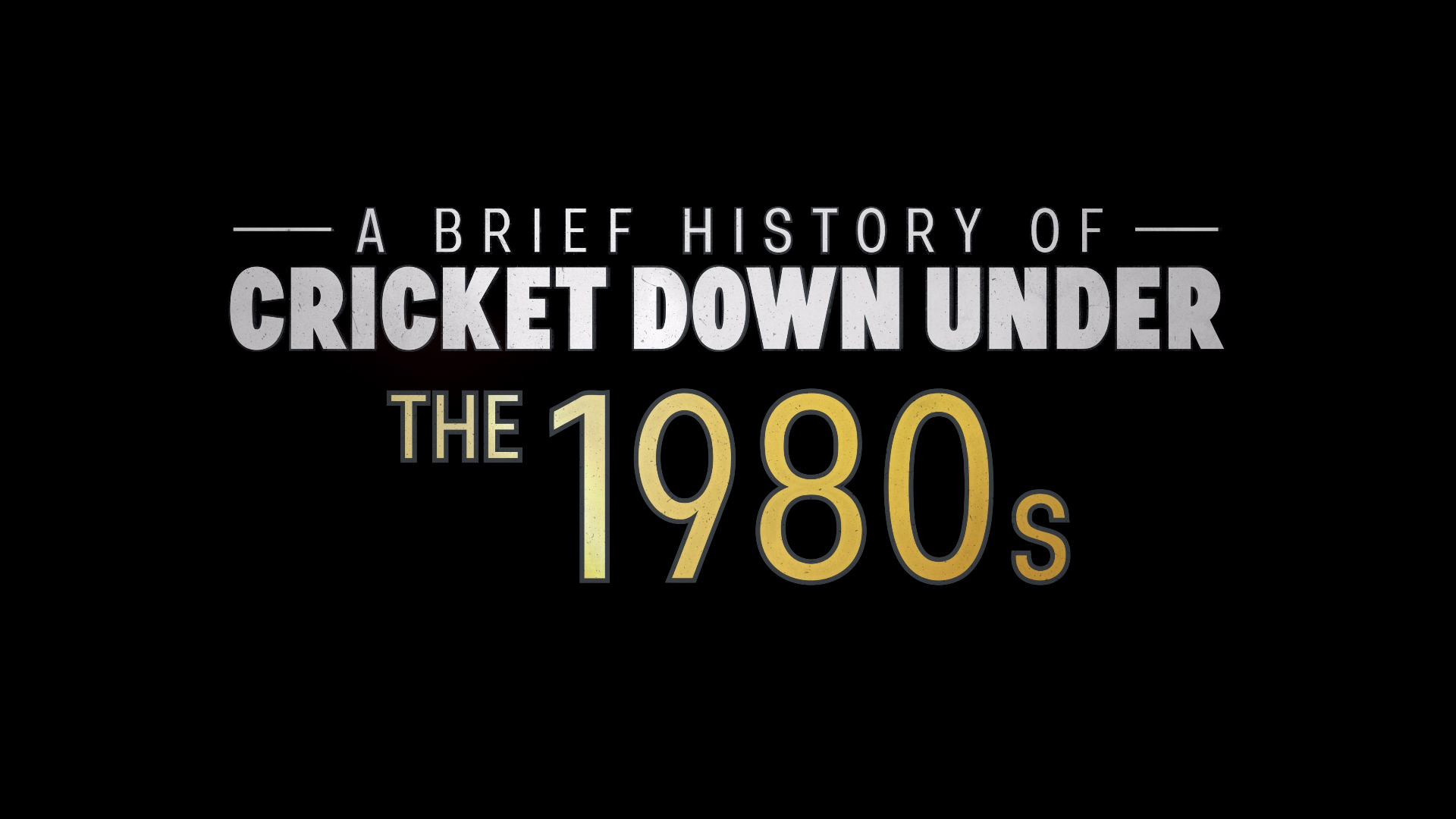 A Brief History of Cricket Down Under