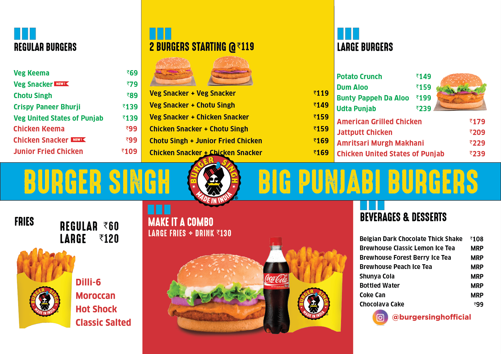 Burger Singh, India | Get Awesome Deals