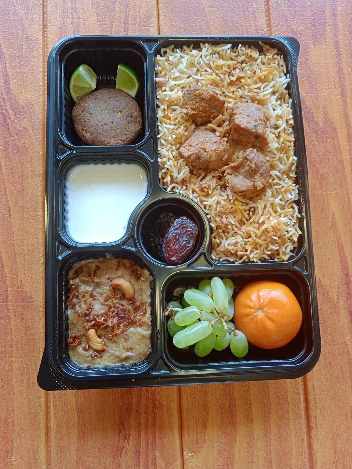 Iftar meal Mutton biryani & mutton haleem