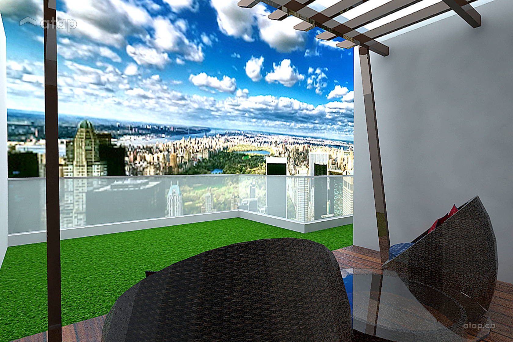 Modern Exterior Foyer apartment design ideas & photos Malaysia | Atap.co