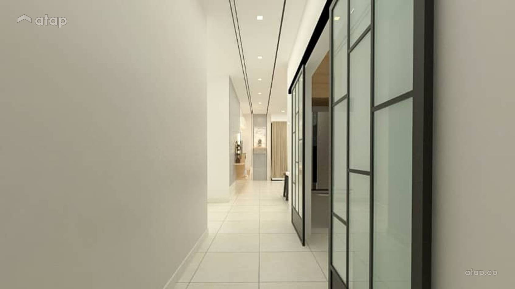Contemporary Minimalistic Foyer condominium design ideas & photos ...