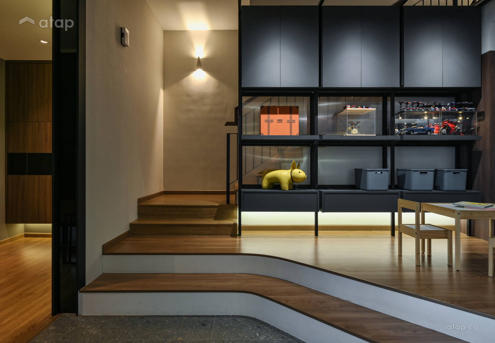 Industrial Foyer Living Room terrace design ideas & photos Malaysia ...
