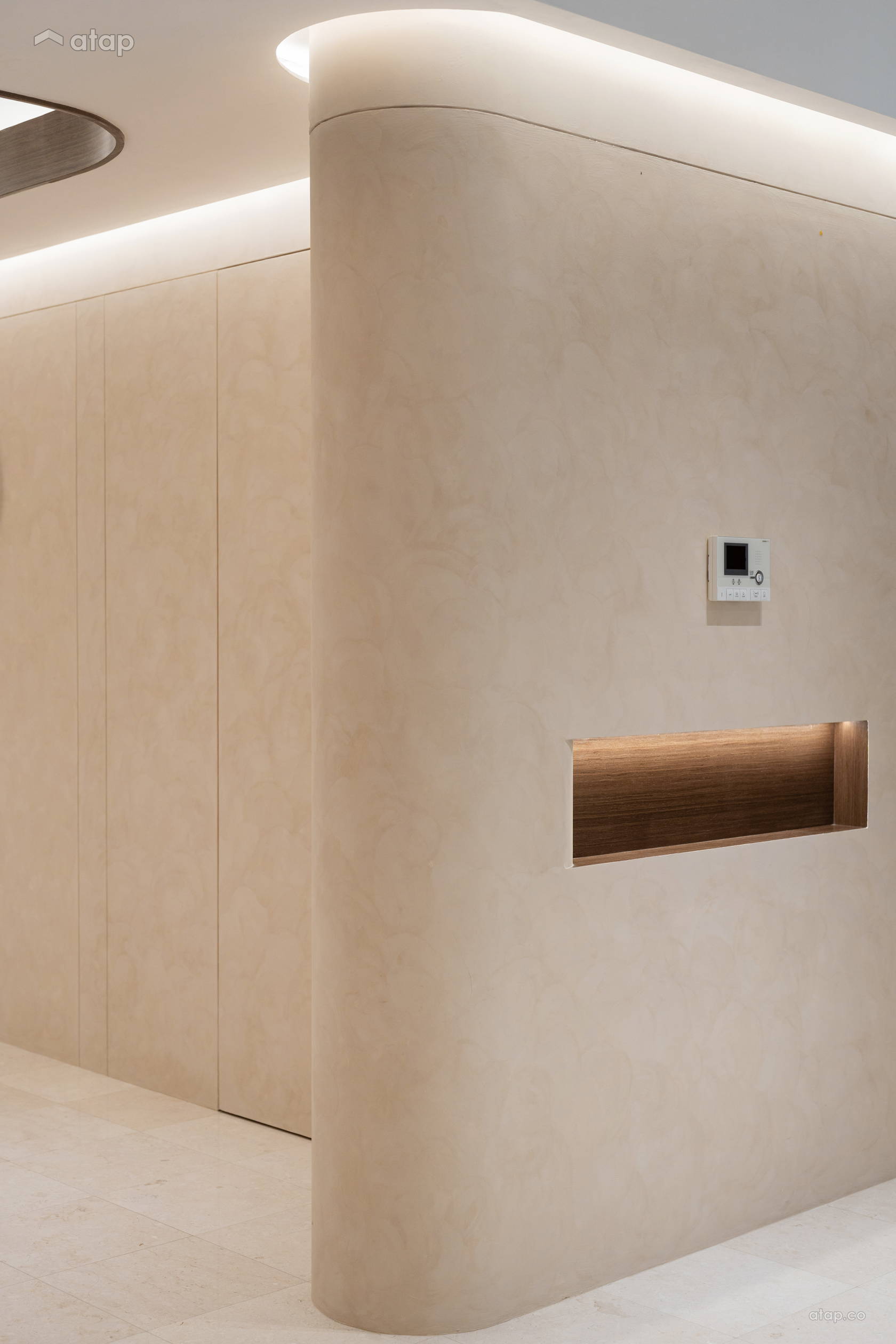 Contemporary Scandinavian Dining Room Foyer condominium design ideas ...