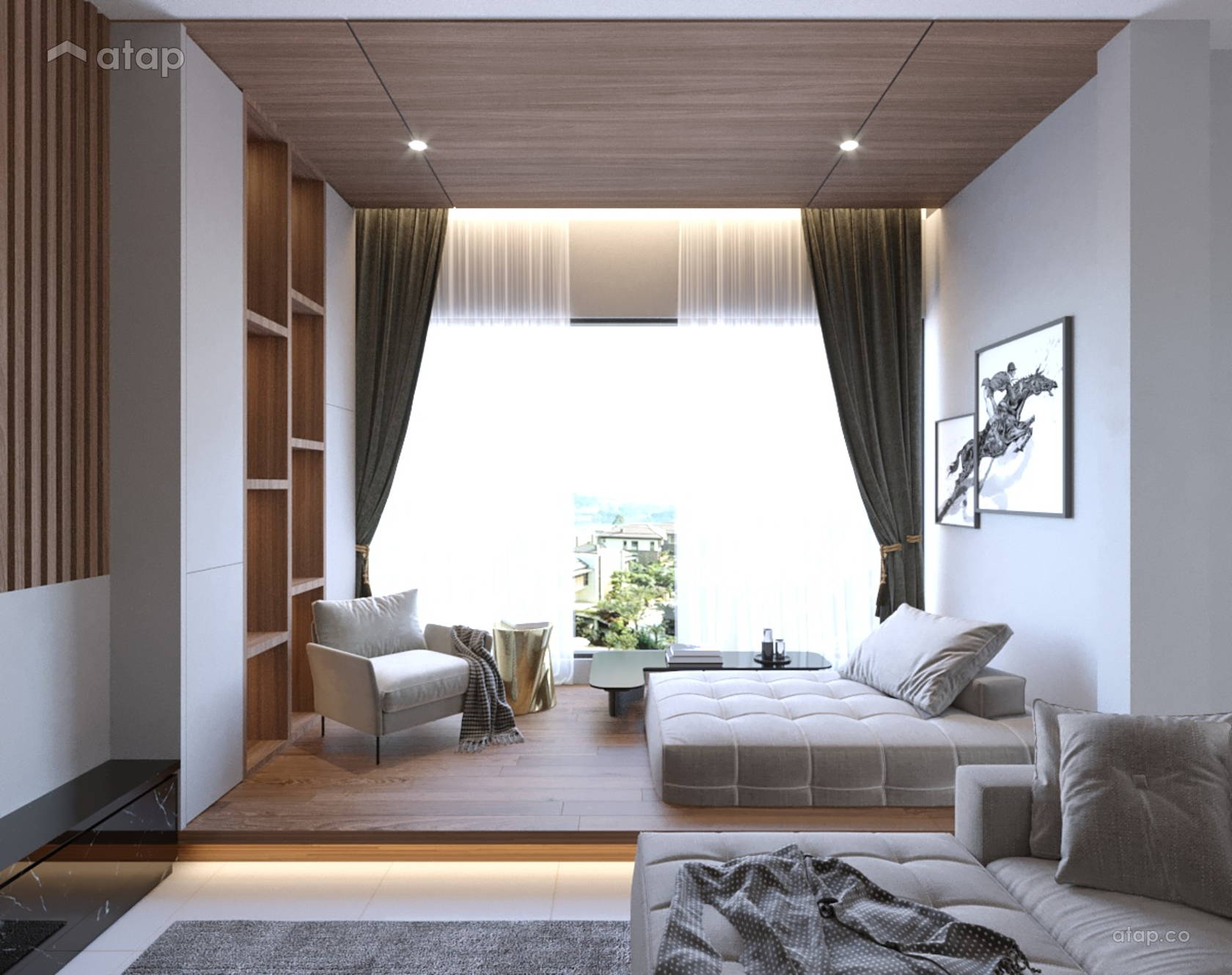 Contemporary Living Room semi-detached design ideas & photos Malaysia ...