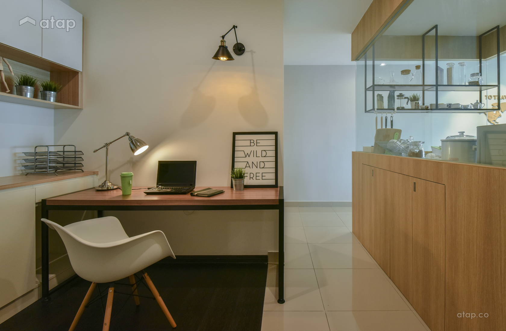 Minimalistic Scandinavian Study Room condominium design ideas & photos ...