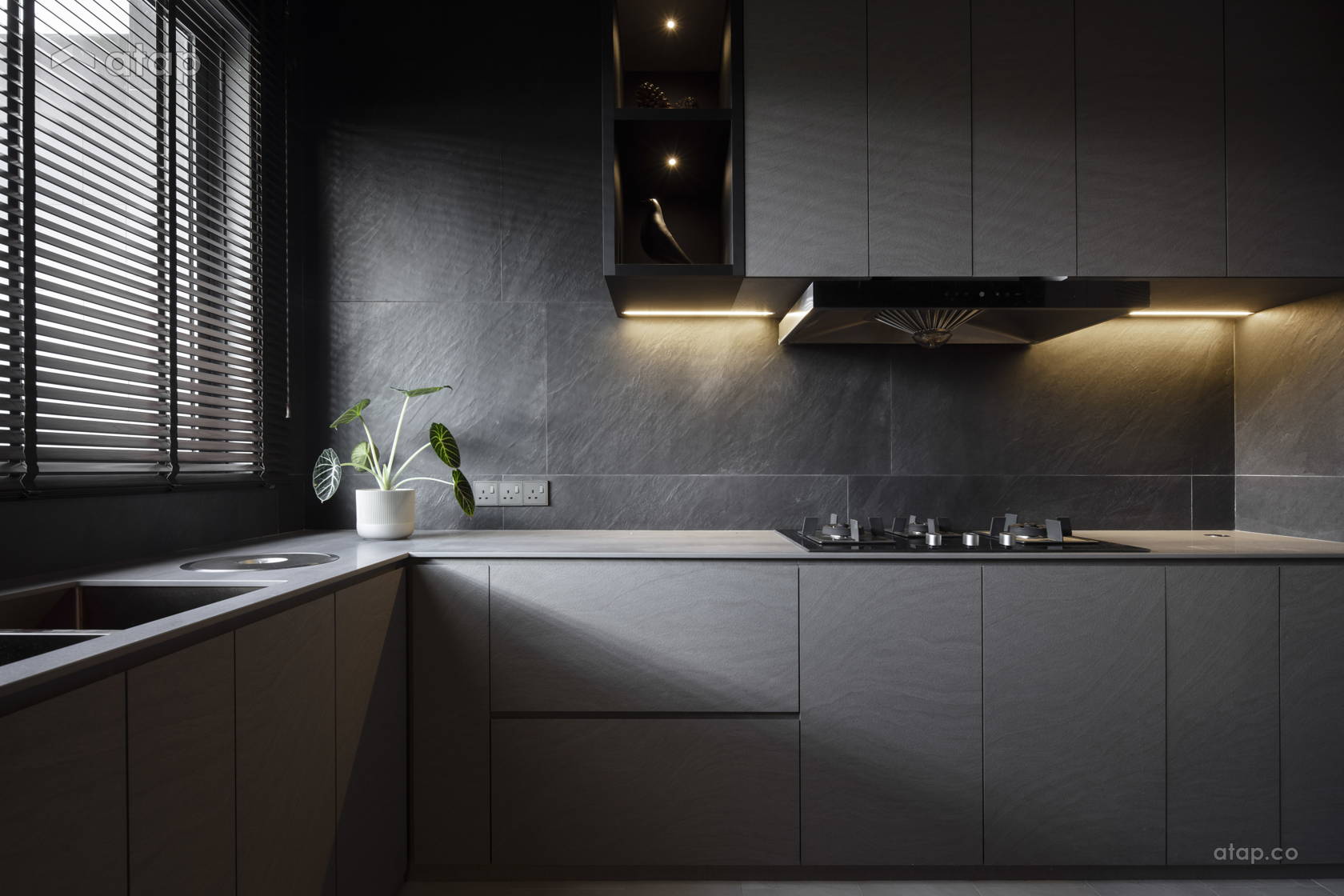 Contemporary Modern Kitchen semi-detached design ideas & photos ...