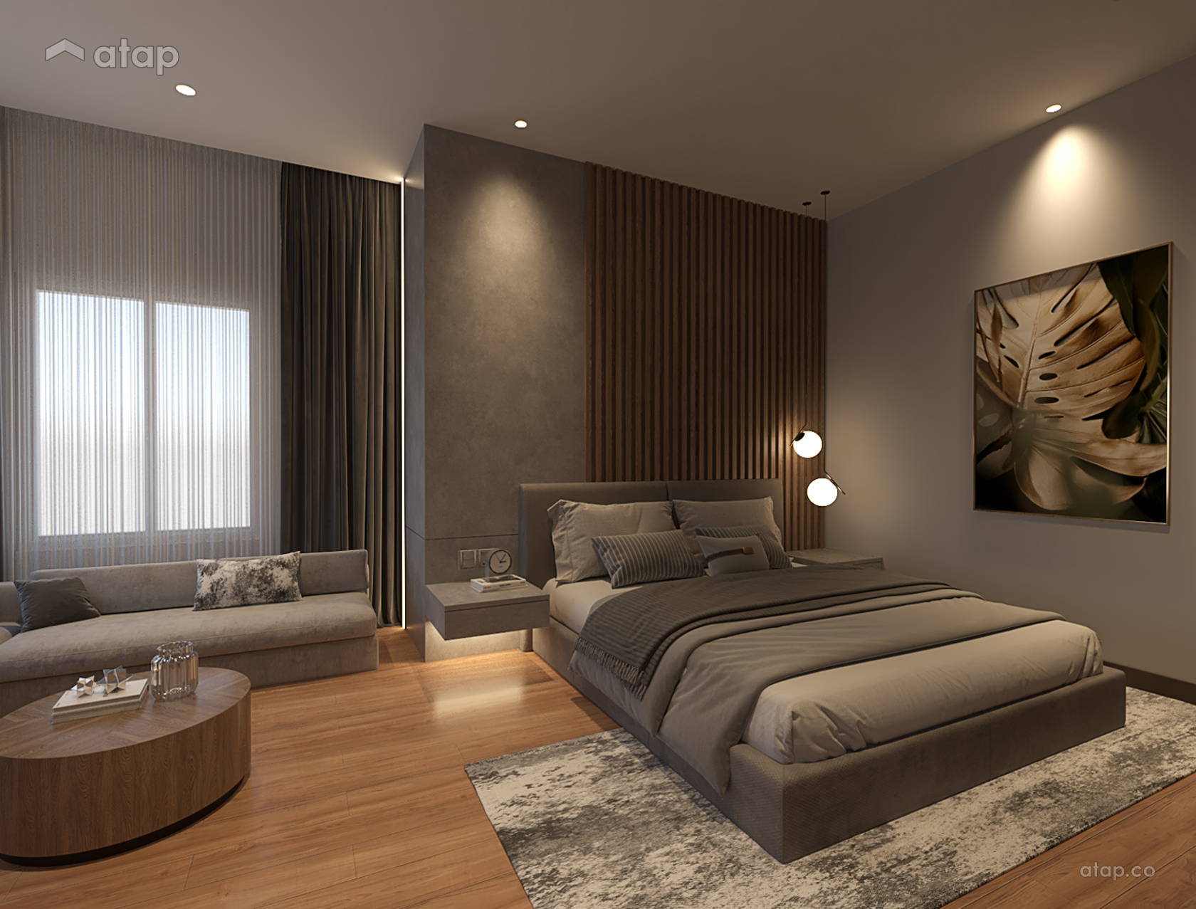 Contemporary Modern Bedroom semi-detached design ideas & photos ...