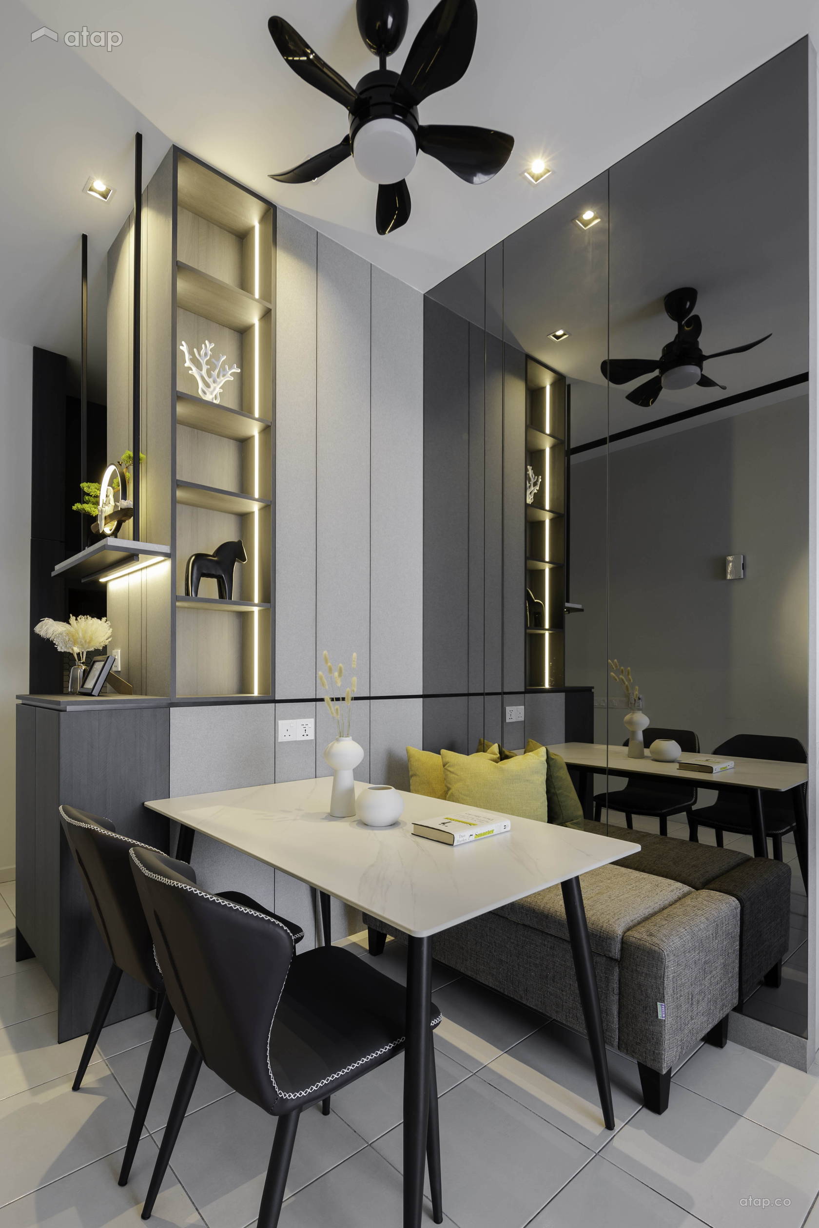 Minimalistic Modern Dining Room condominium design ideas & photos ...