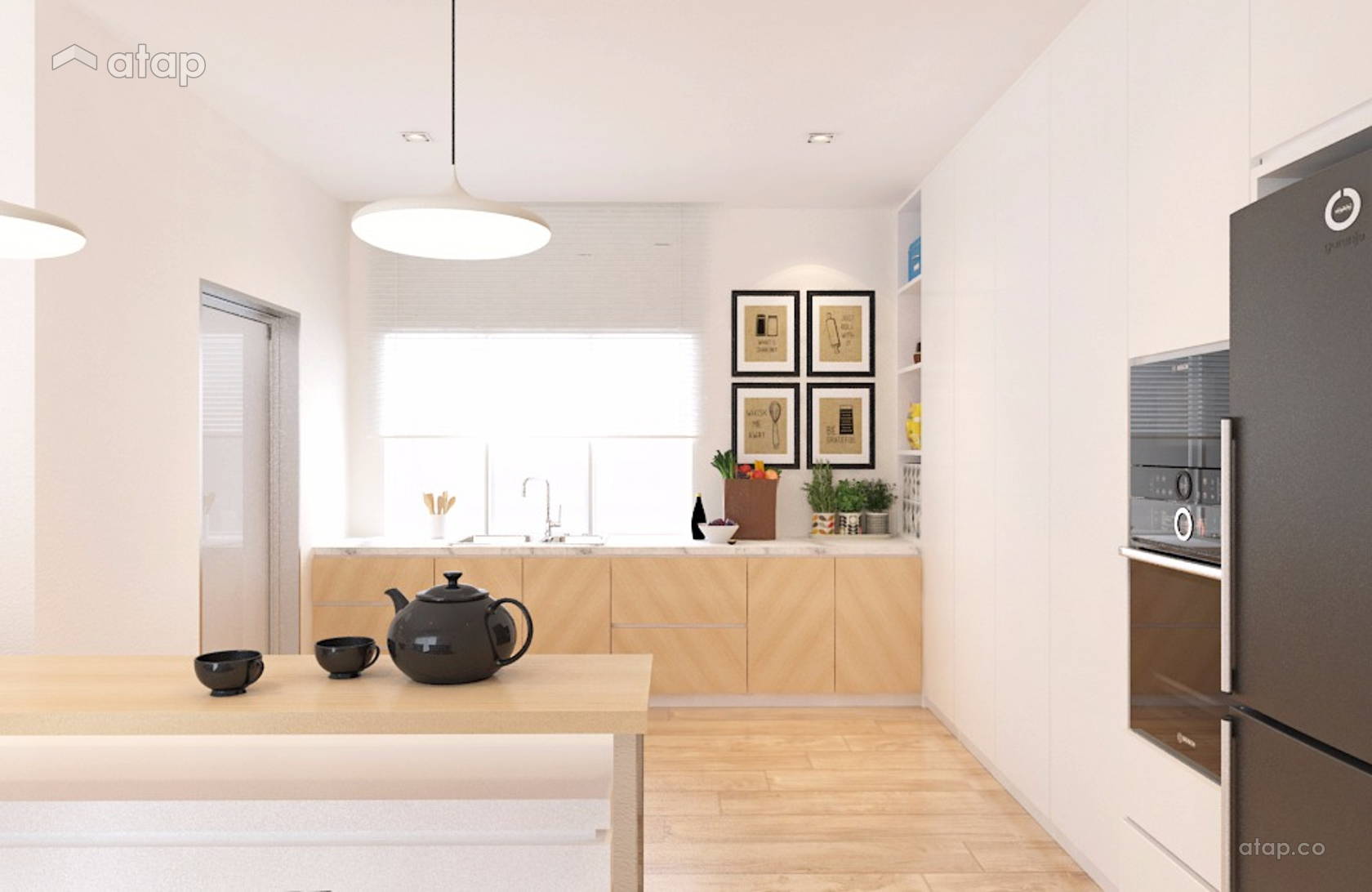 Zen Kitchen terrace design ideas & photos Malaysia | Atap.co