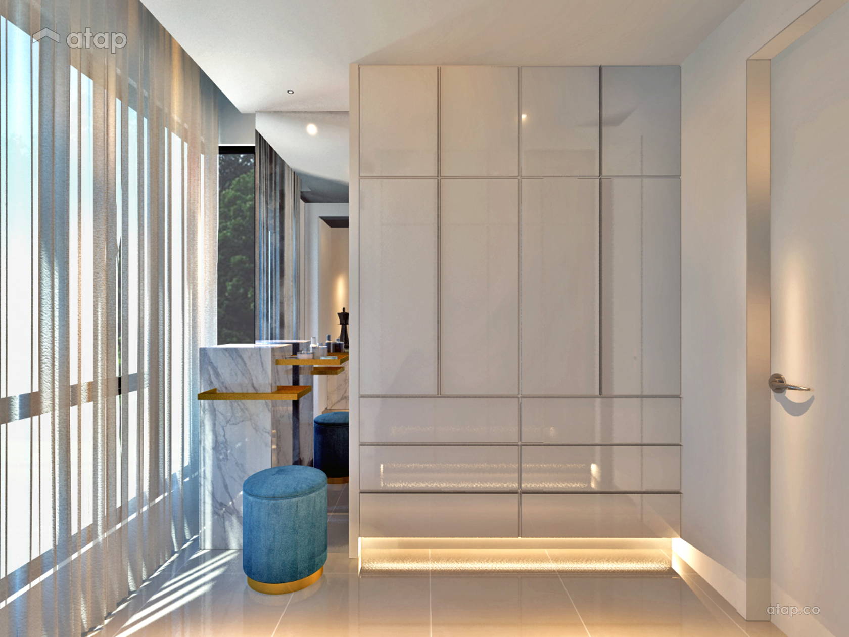 Classic Modern Foyer condominium design ideas & photos Malaysia | Atap.co