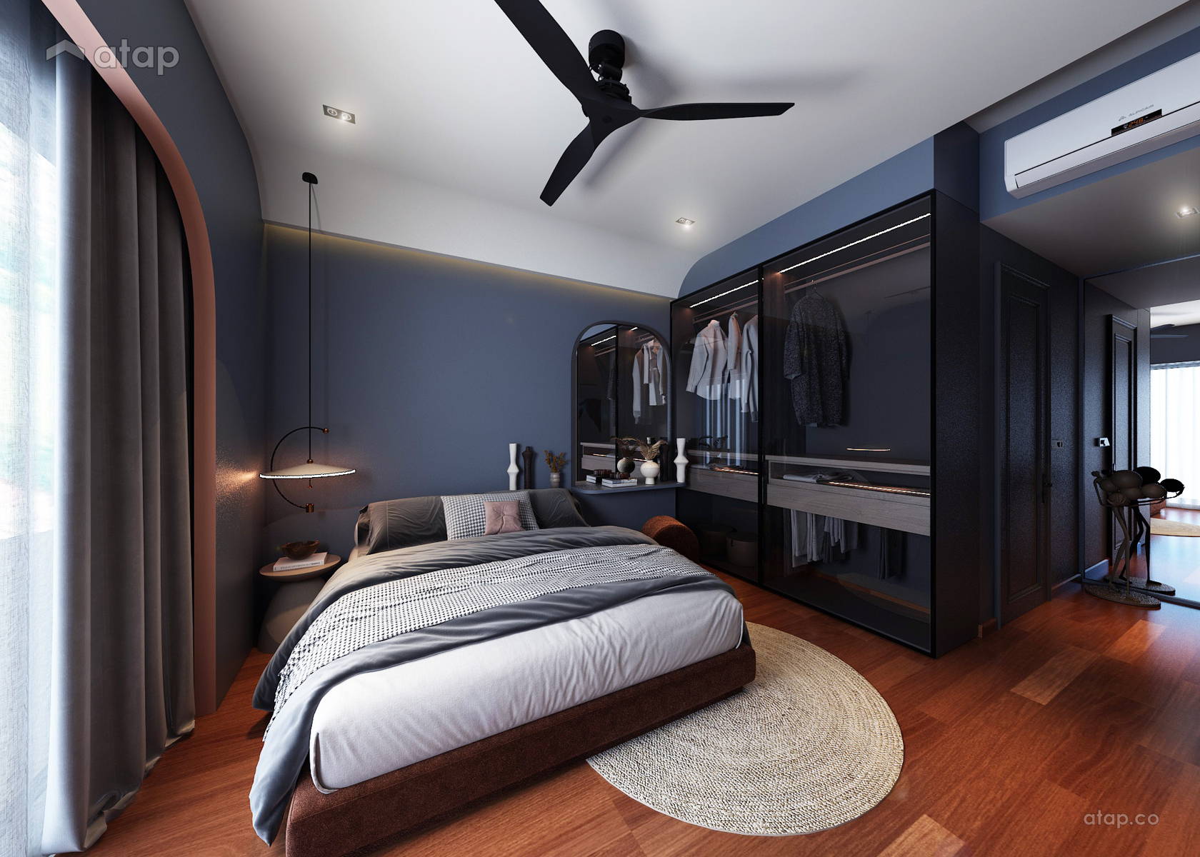 Modern Vintage Bedroom condominium design ideas & photos Malaysia | Atap.co