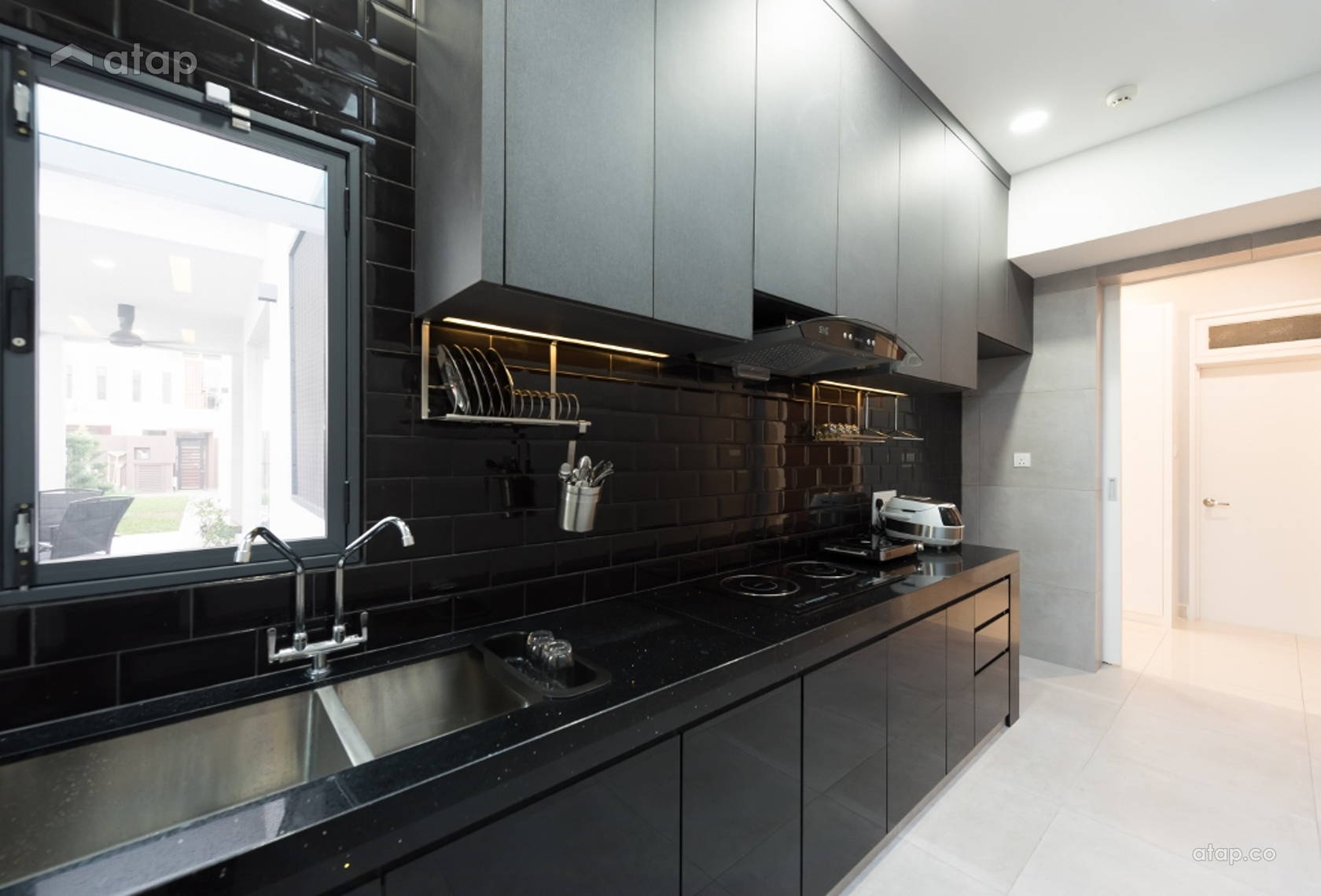 Contemporary Modern Kitchen semi-detached design ideas & photos ...