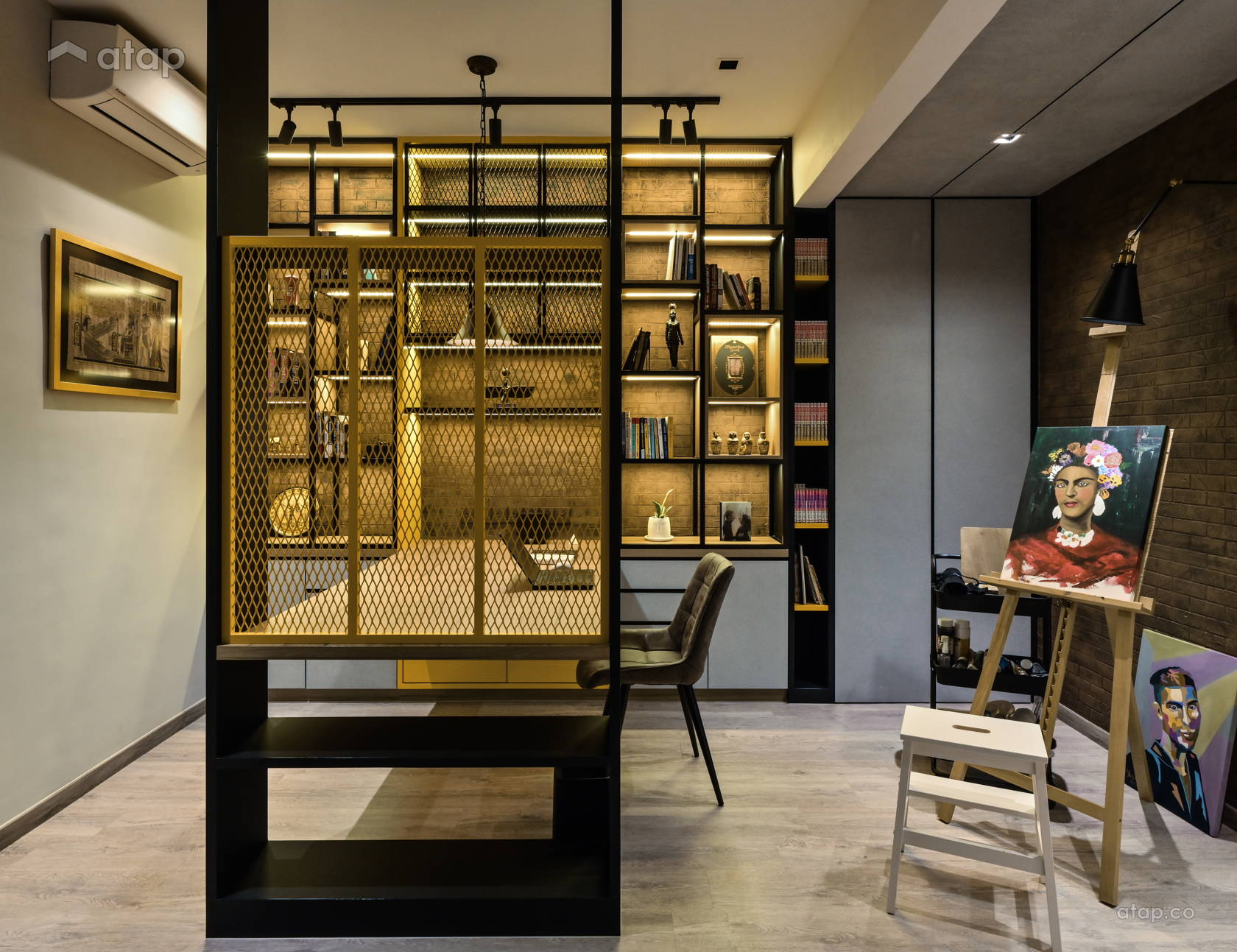 Industrial Vintage Study Room terrace design ideas & photos Malaysia ...