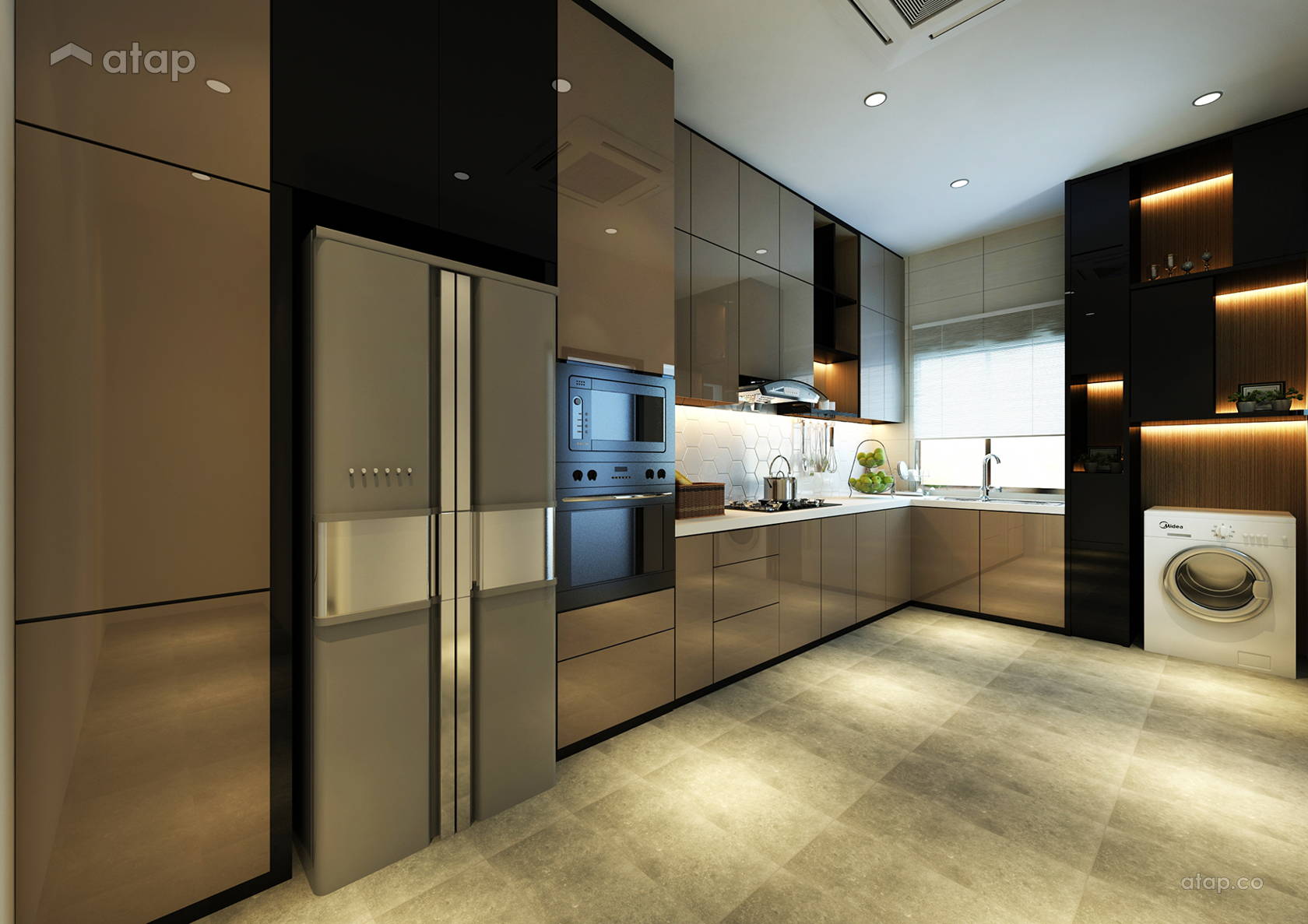 Modern Kitchen semi-detached design ideas & photos Malaysia | Atap.co