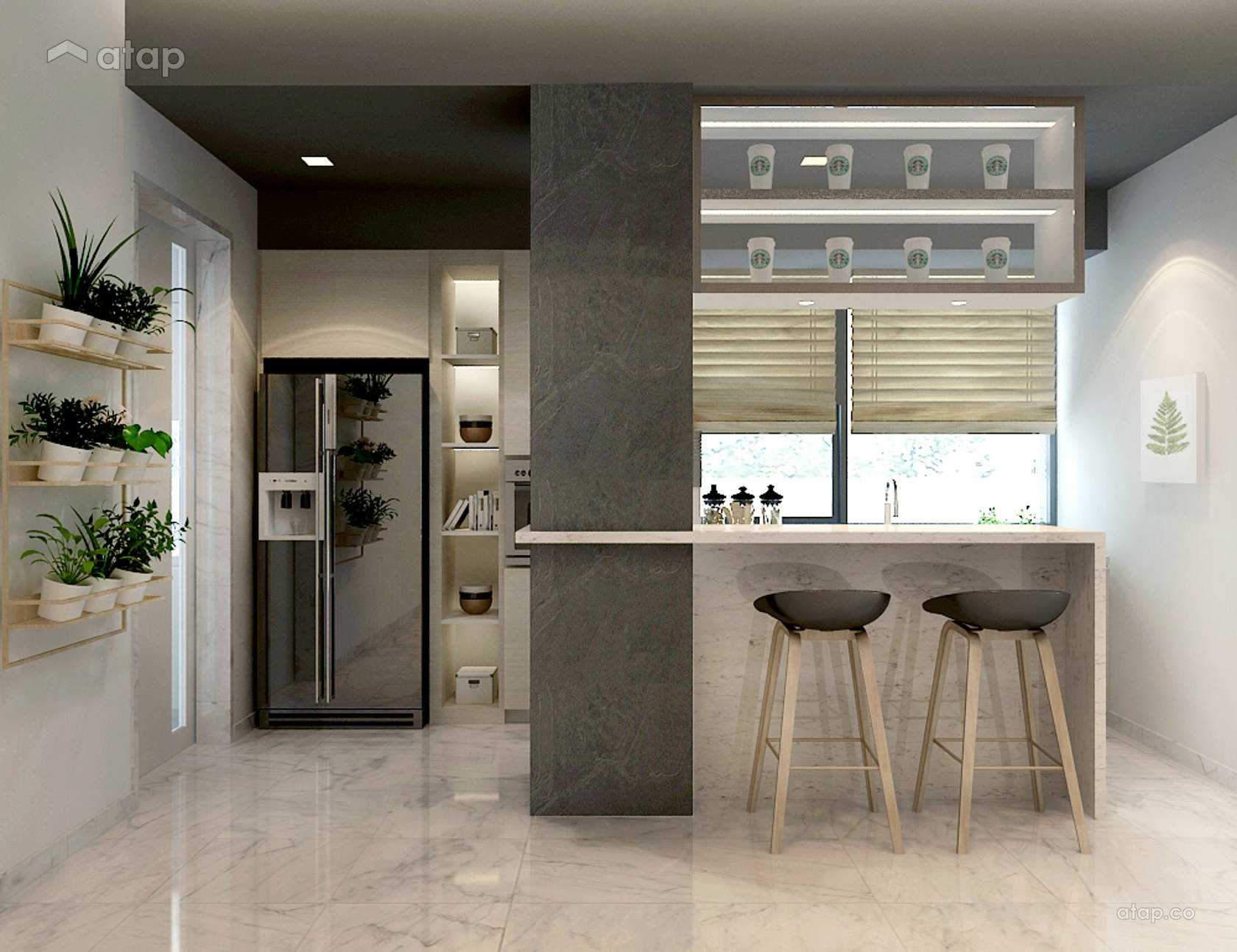 Modern Kitchen semi-detached design ideas & photos Malaysia | Atap.co