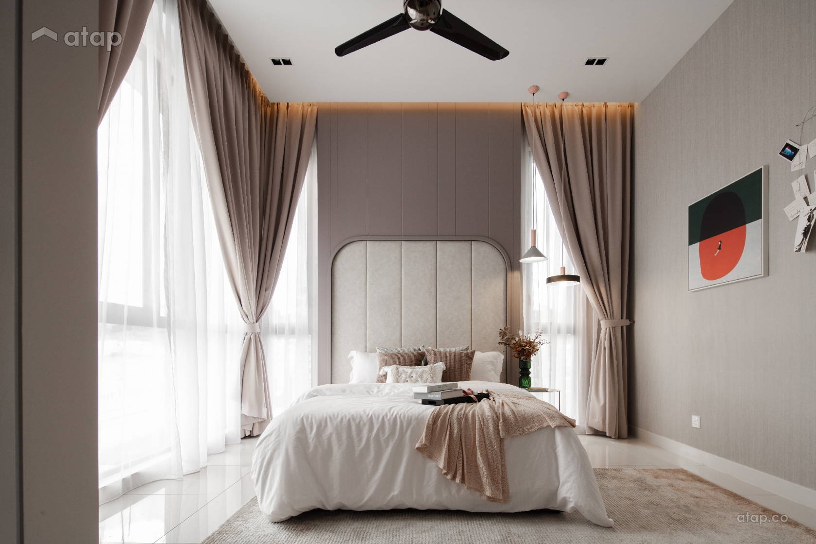 Country Modern Bedroom terrace design ideas & photos Malaysia | Atap.co