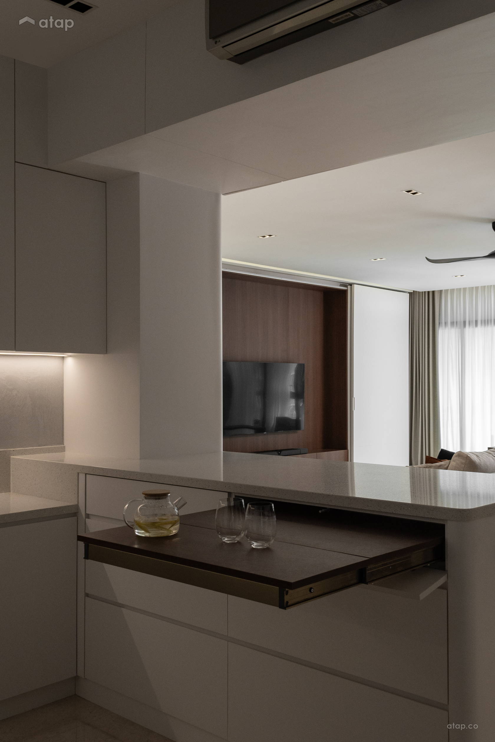 Contemporary Modern Kitchen Living Room condominium design ideas ...