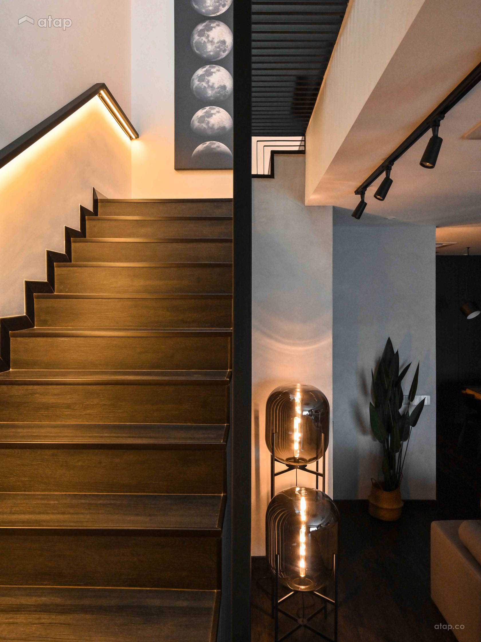 Industrial Modern terrace design ideas & photos Malaysia | Atap.co
