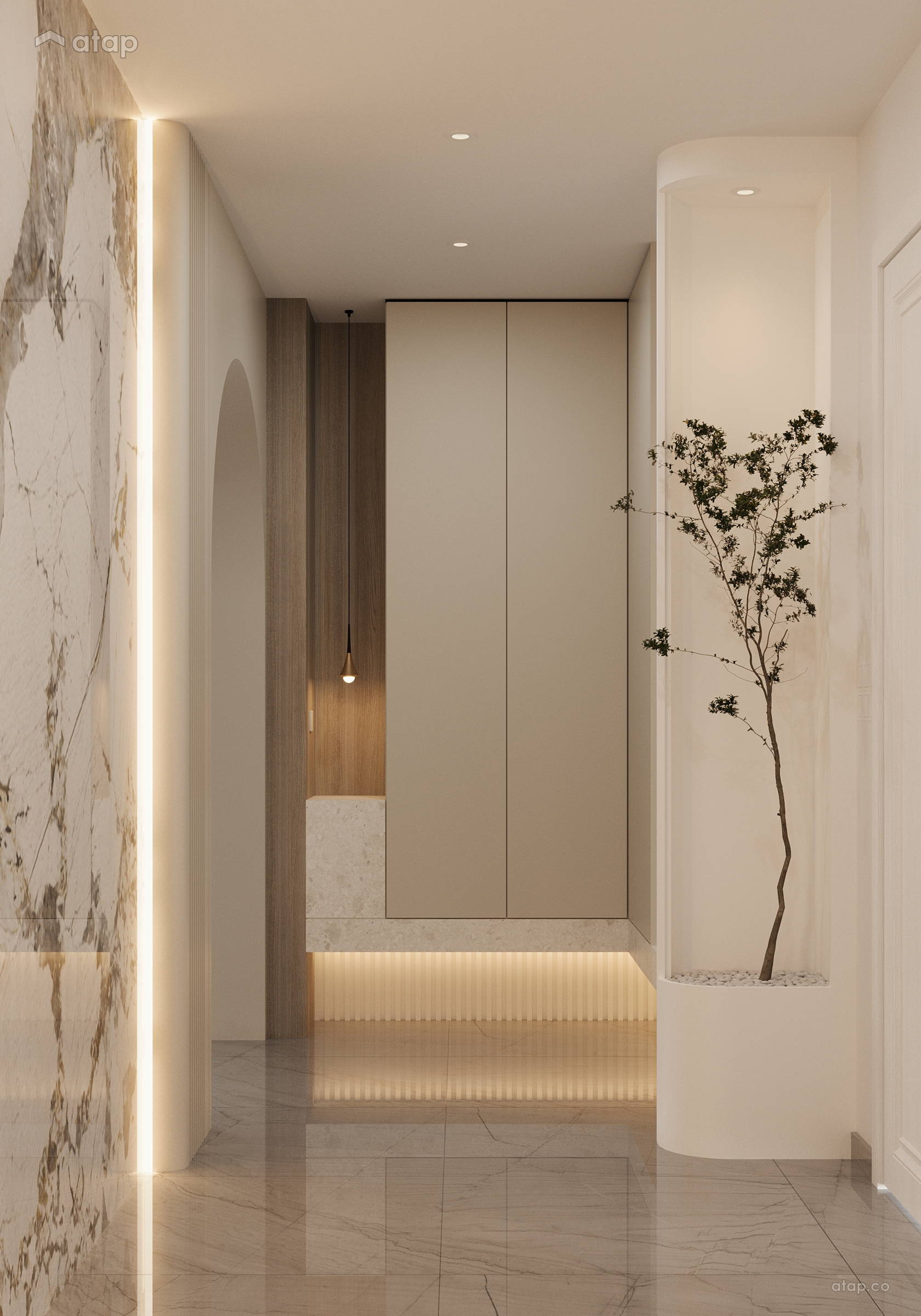 Contemporary Modern Foyer semi-detached design ideas & photos Malaysia ...