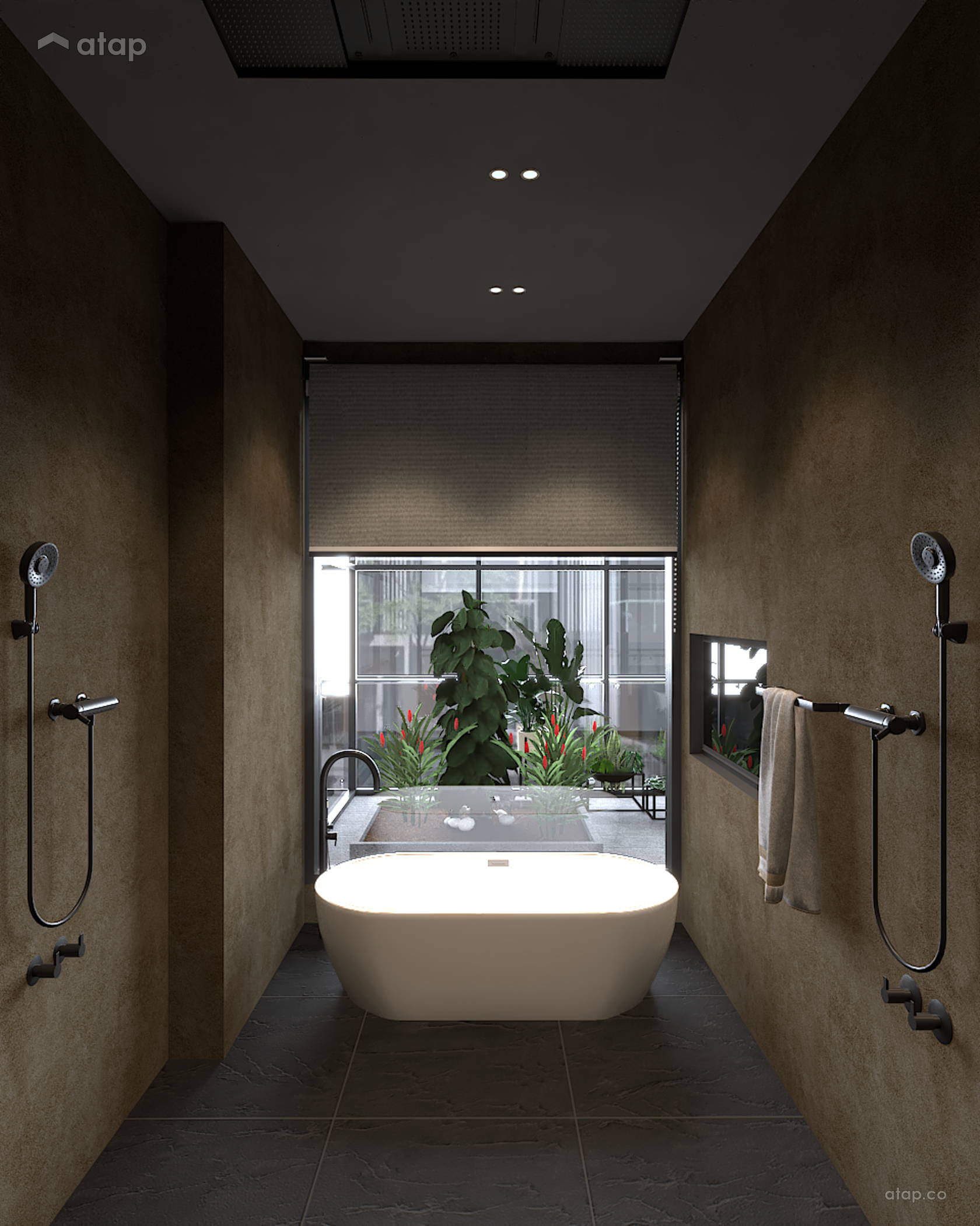 Minimalistic Modern Bathroom terrace design ideas & photos Malaysia ...